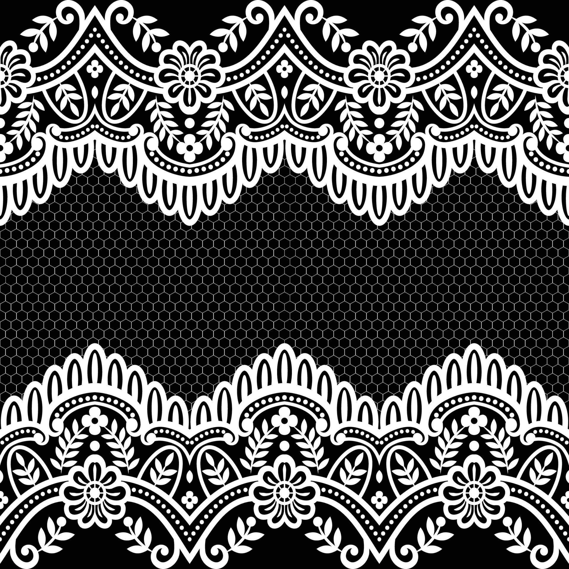 Lace seamless pattern with flowers 7414929 Vector Art at Vecteezy