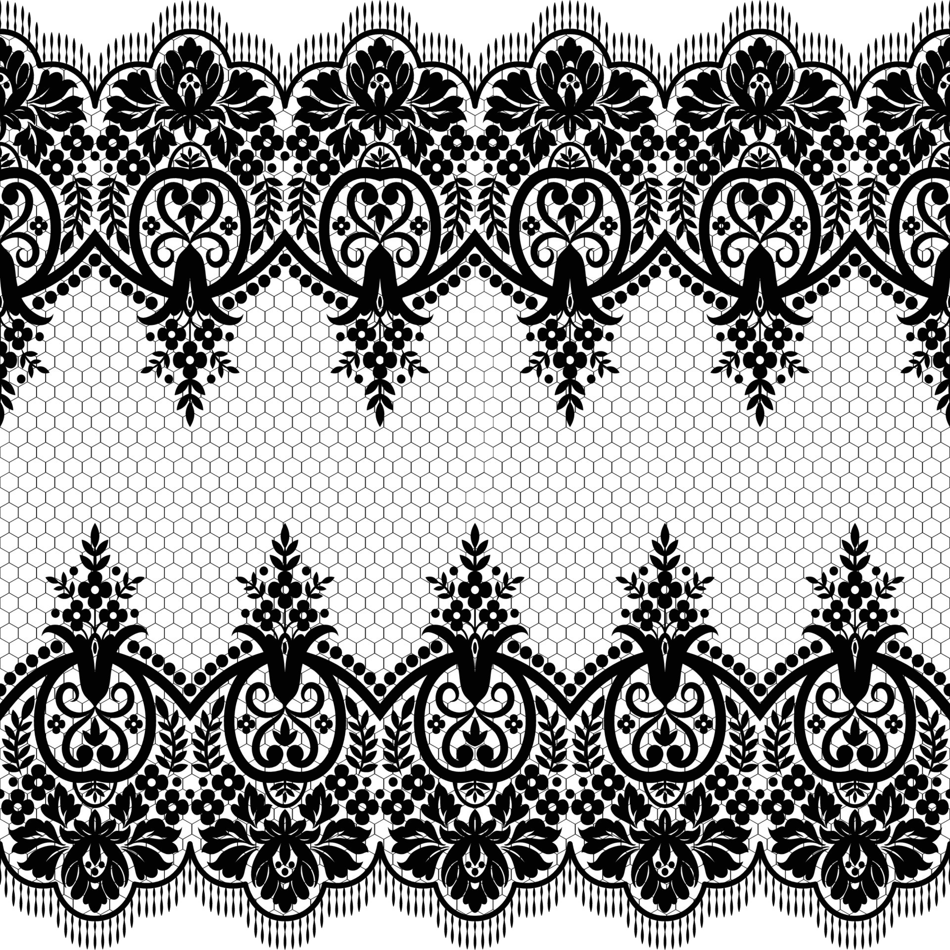 Lace seamless pattern with flowers 7414934 Vector Art at Vecteezy