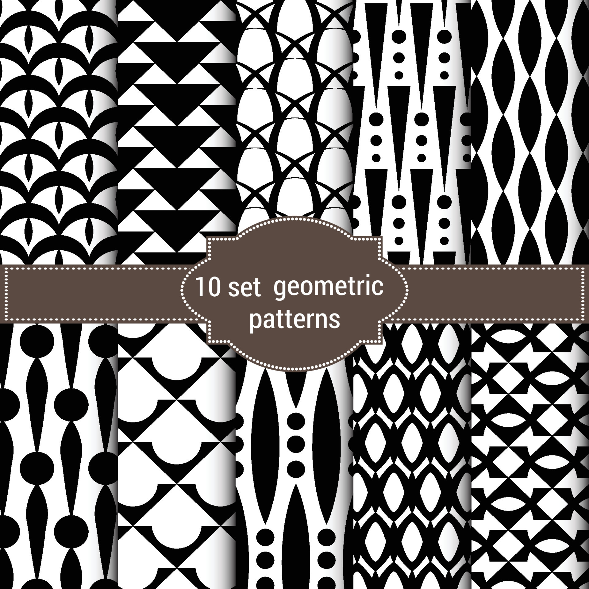 Set of Geometric patterns. 7414949 Vector Art at Vecteezy