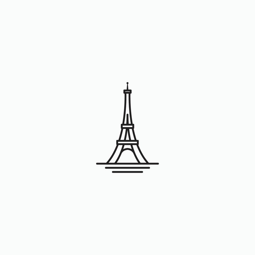 Eiffel Tower Logo Icon Design Template. Simple, Minimalist and Modern ... Eiffel Tower Logo Icon Design Template. Simple, Minimalist and Modern ...