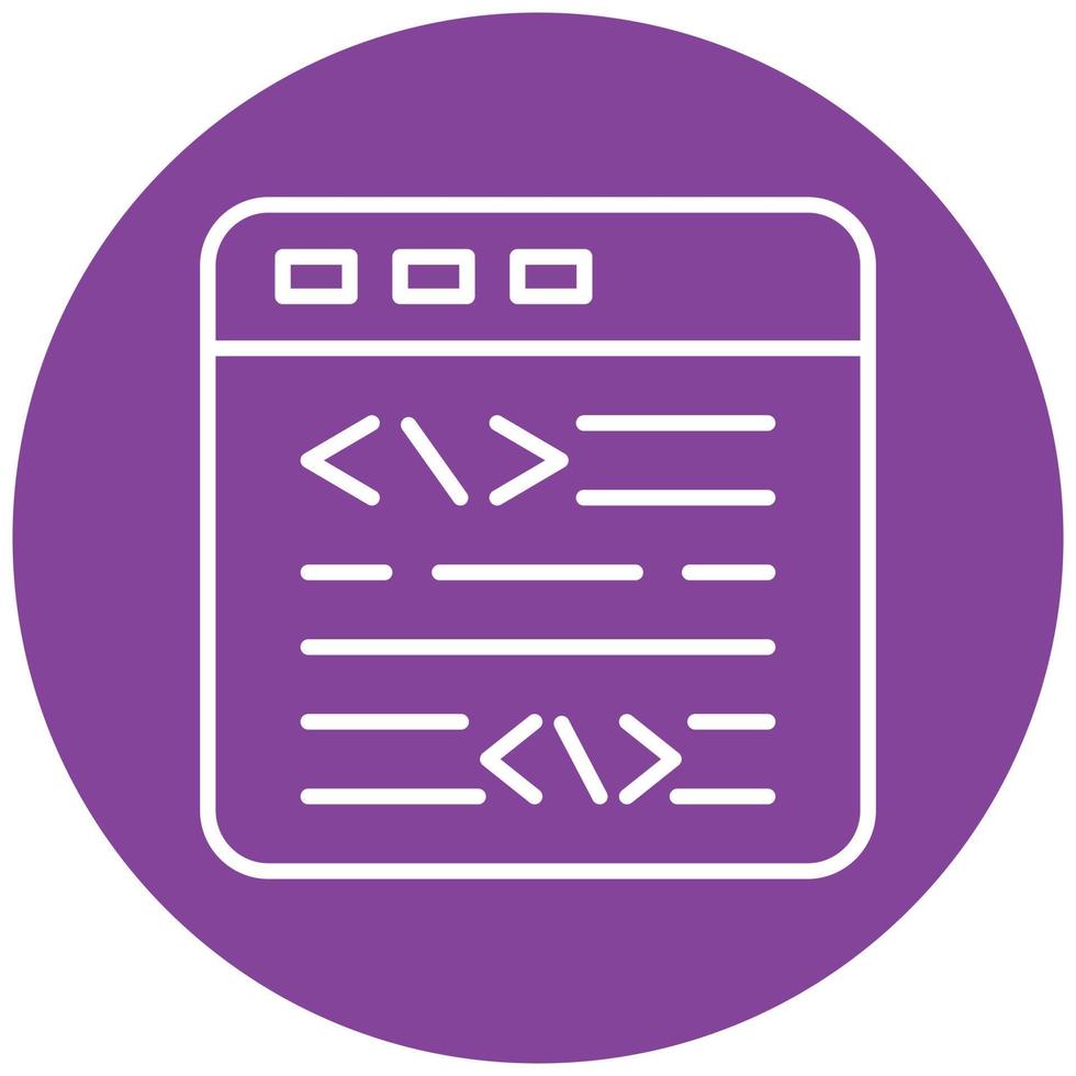 Website Coding Icon Style 7433651 Vector Art at Vecteezy