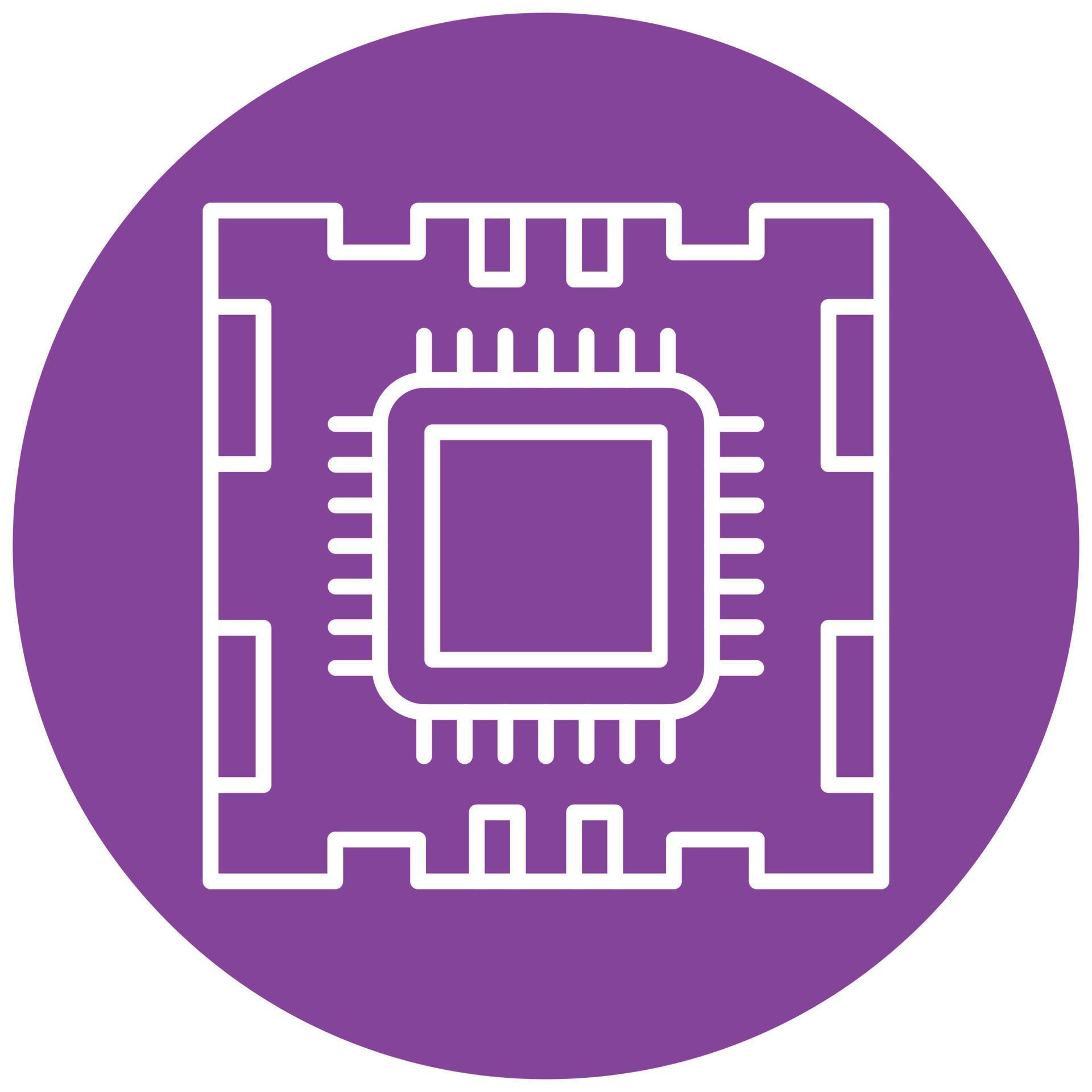 Microprocessor Icon Style 7436868 Vector Art at Vecteezy