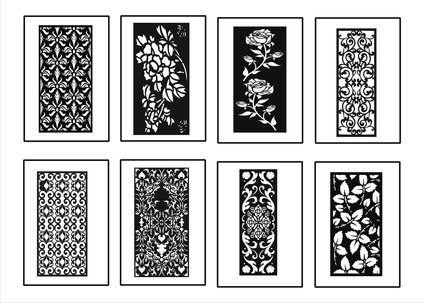 Jali design for graphic and CNC.router Geometric laser cutting vector pattern. 7444744 Vector ...