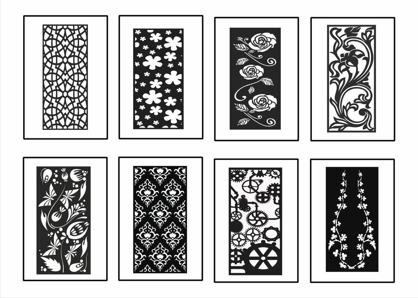 Jali Design For Graphic And Cncrouter Geometric Laser Cutting Vector Pattern 7444748 Vector