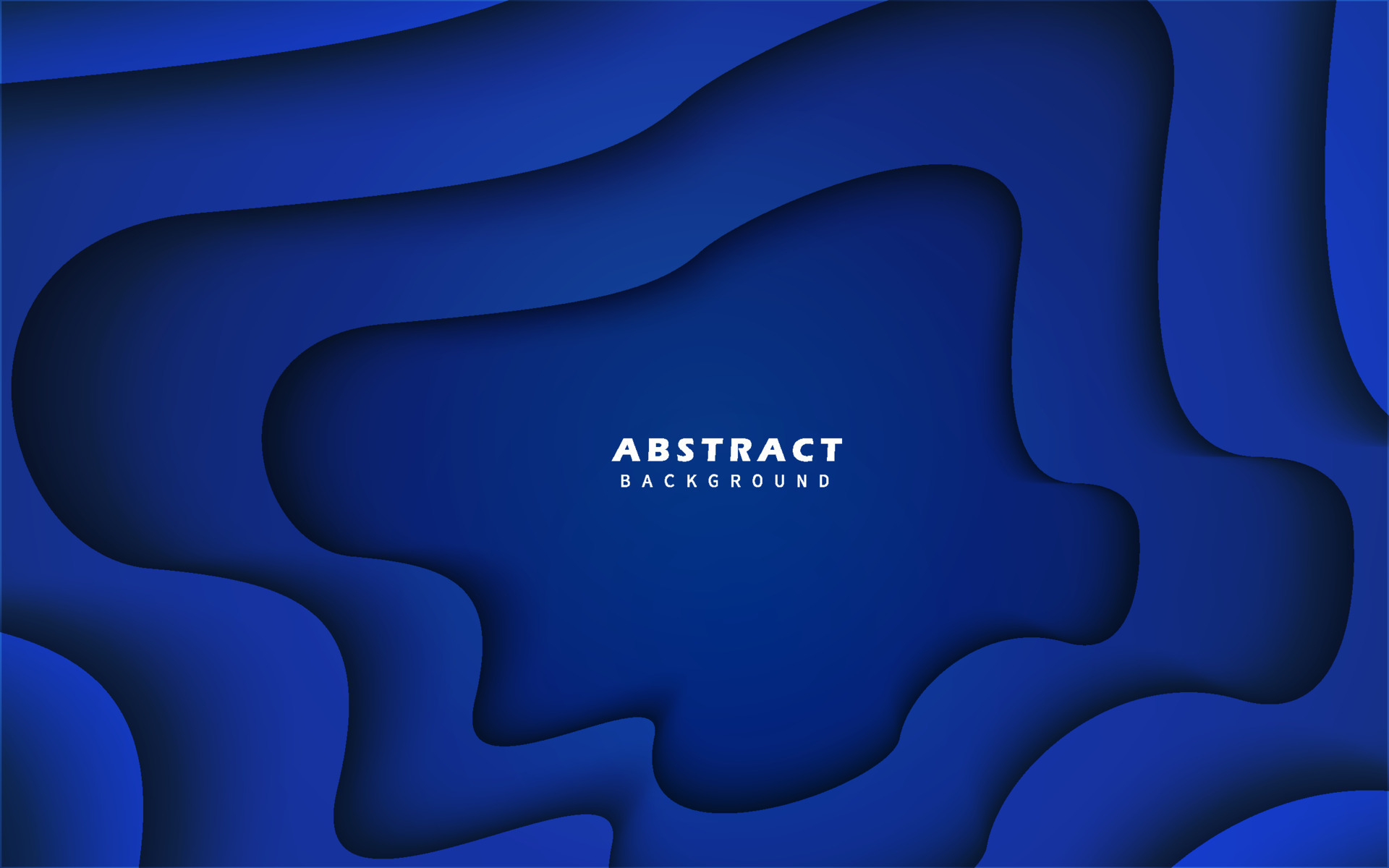 Papercut deep blue abstract wave shape background 7446230 Vector Art at ...