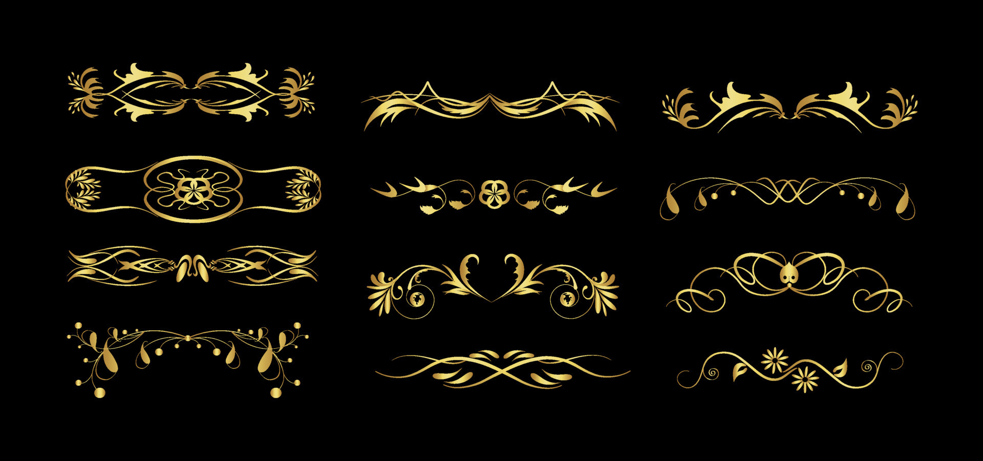 Black And Gold Border Vector Art, Icons, and Graphics for Free Download