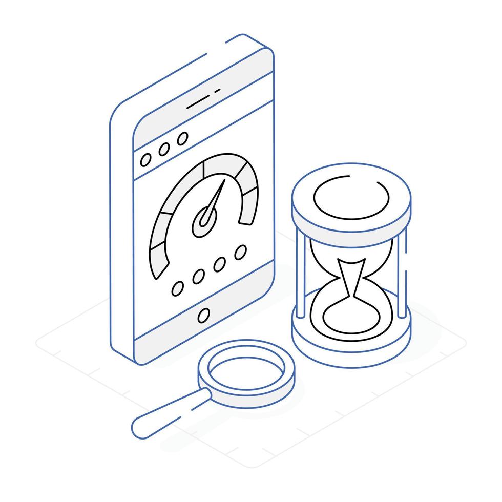 A handy isometric icon of app testing 7452733 Vector Art at Vecteezy