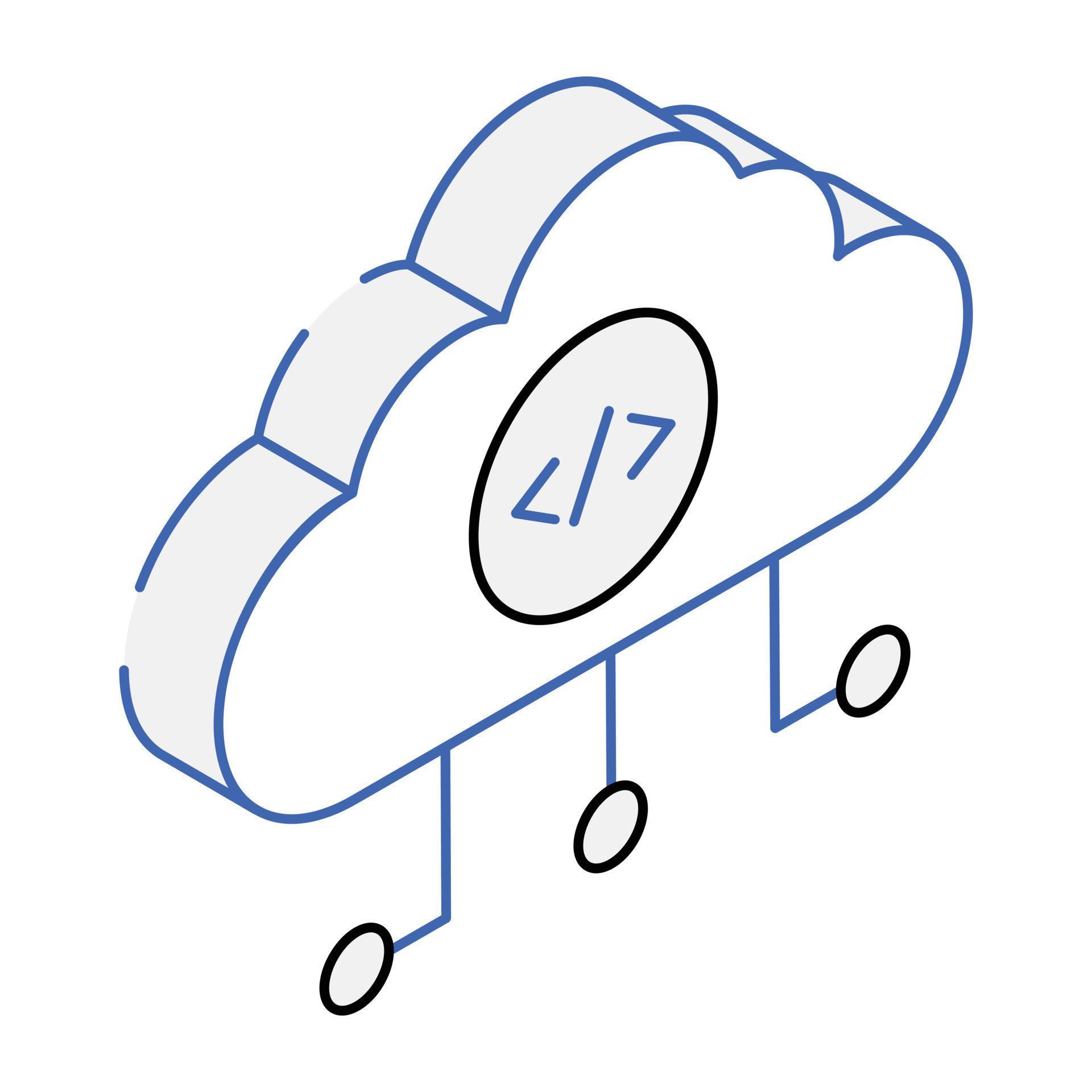 An icon of cloud programming editable design 7453468 Vector Art at Vecteezy