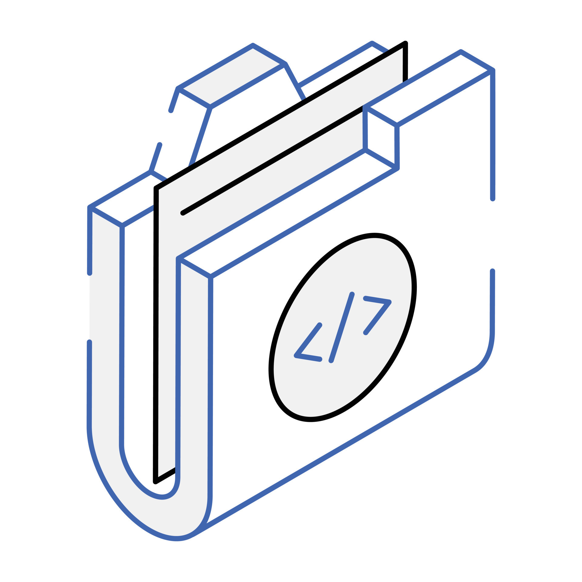 Icon of code folder isometric vector 7453505 Vector Art at Vecteezy