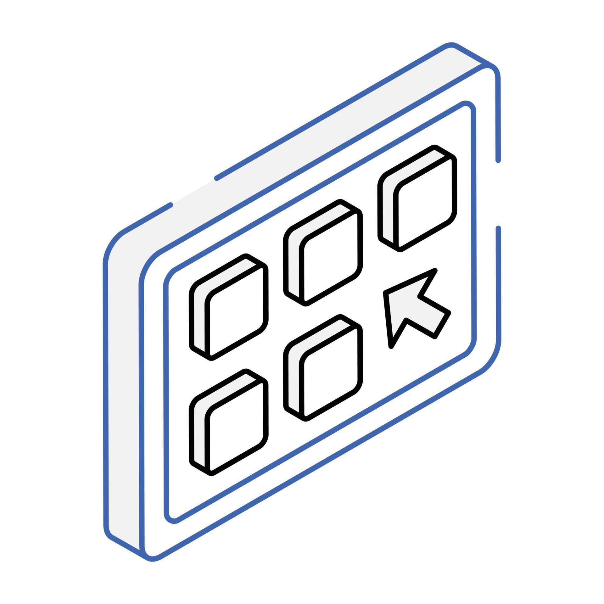 An icon of user interface isometric design 7454527 Vector Art at Vecteezy