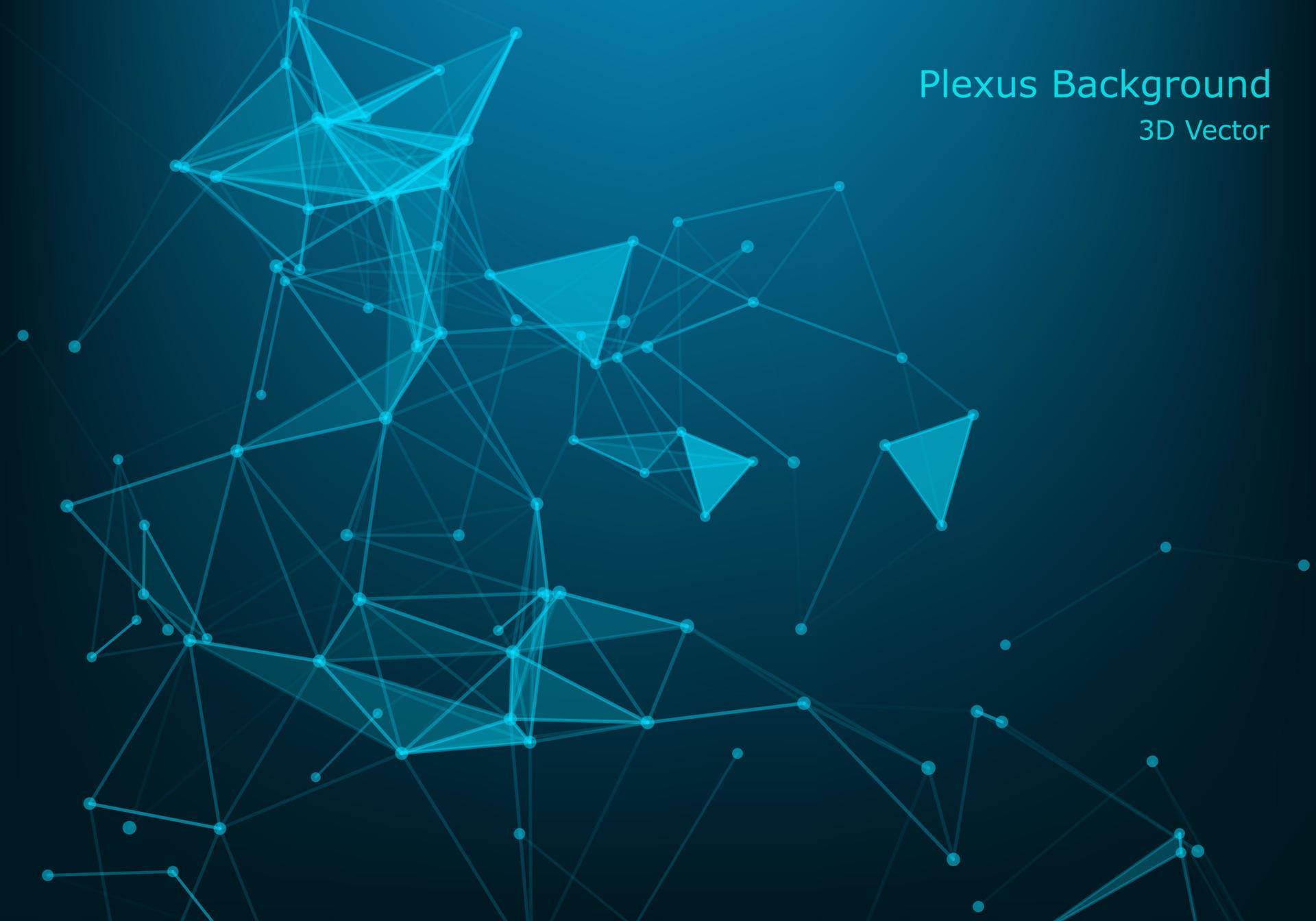 Abstract Technology Background Science Background Big Data Background Vector Plexus Effect