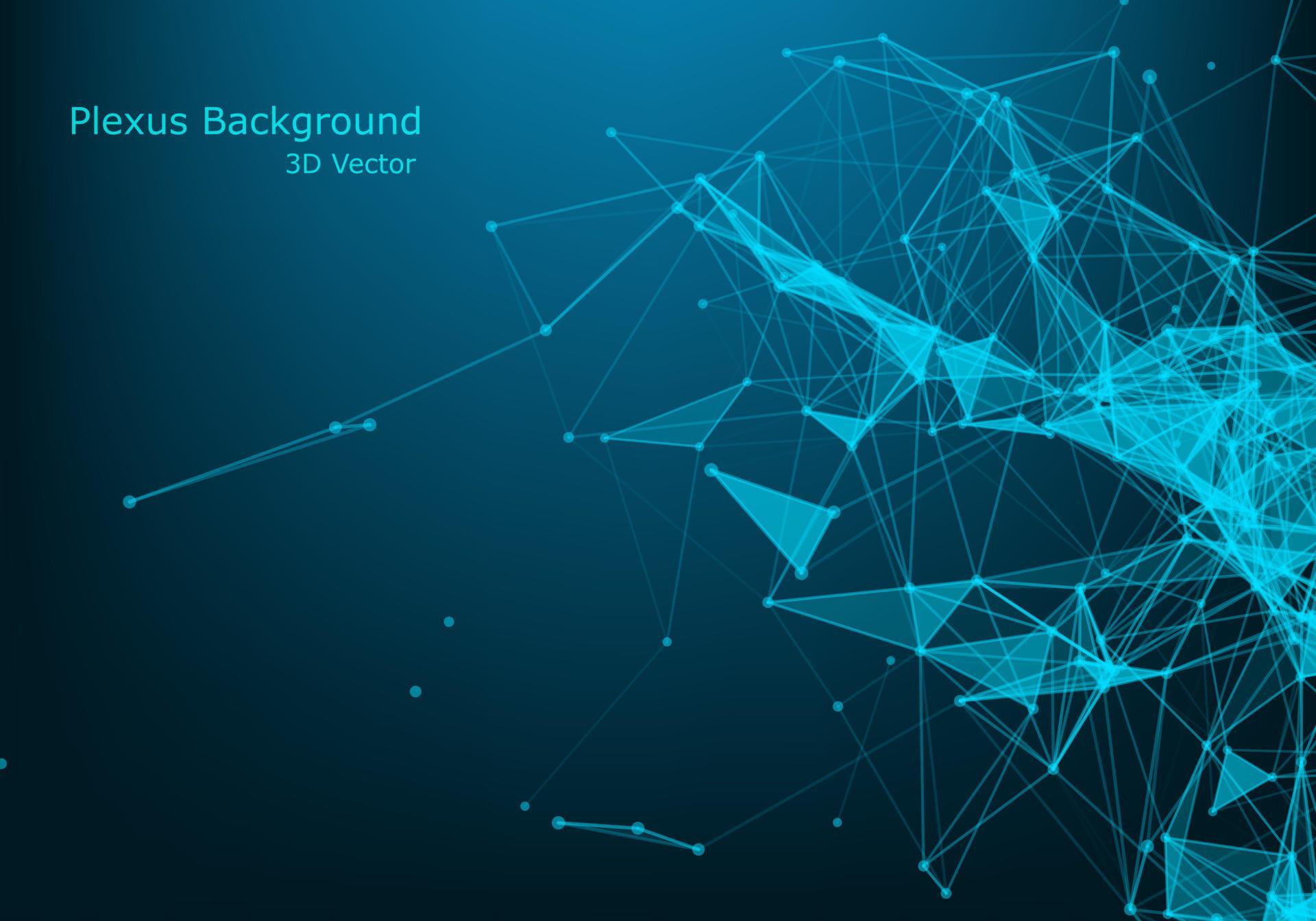 Abstract Connecting Dots And Lines Connection Science Background Vector Illustration 7455119