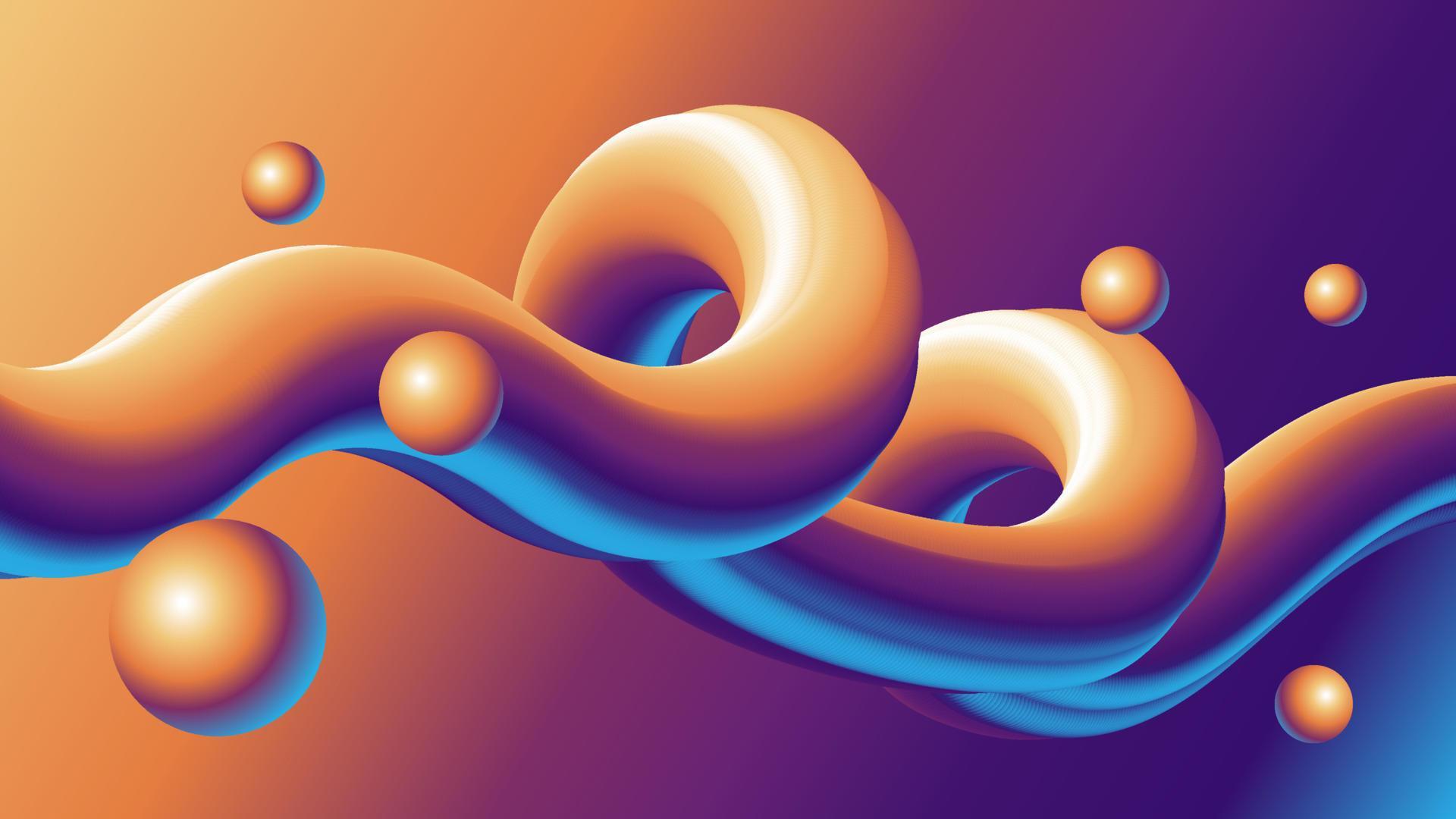 Modern abstract fluid gradient colorful gbackground 7456238 Vector Art ...