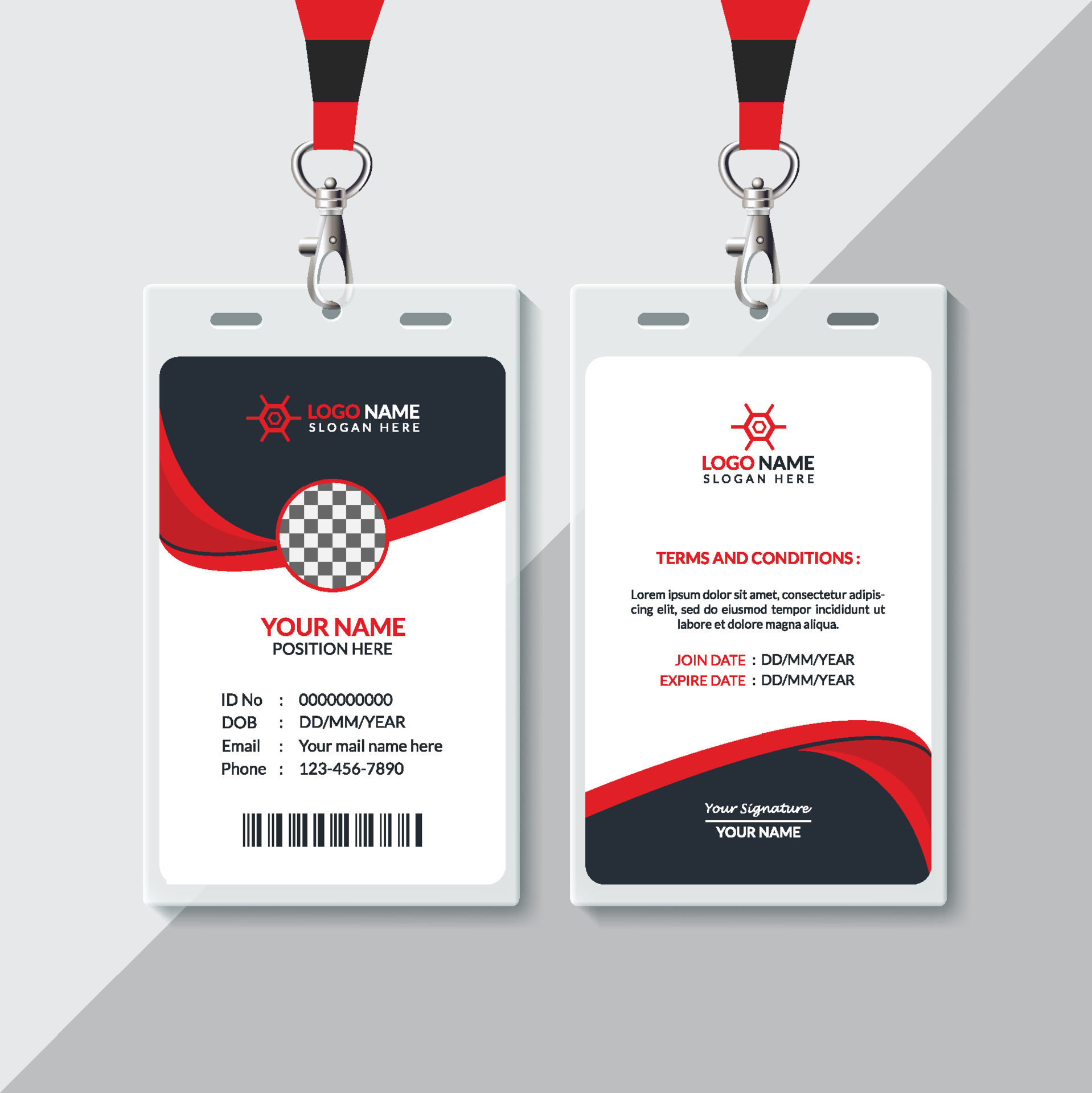 Modern And Professional ID Card Design, Corporate And Creative ID Card ... Modern And Professional ID Card Design, Corporate And Creative ID Card ...