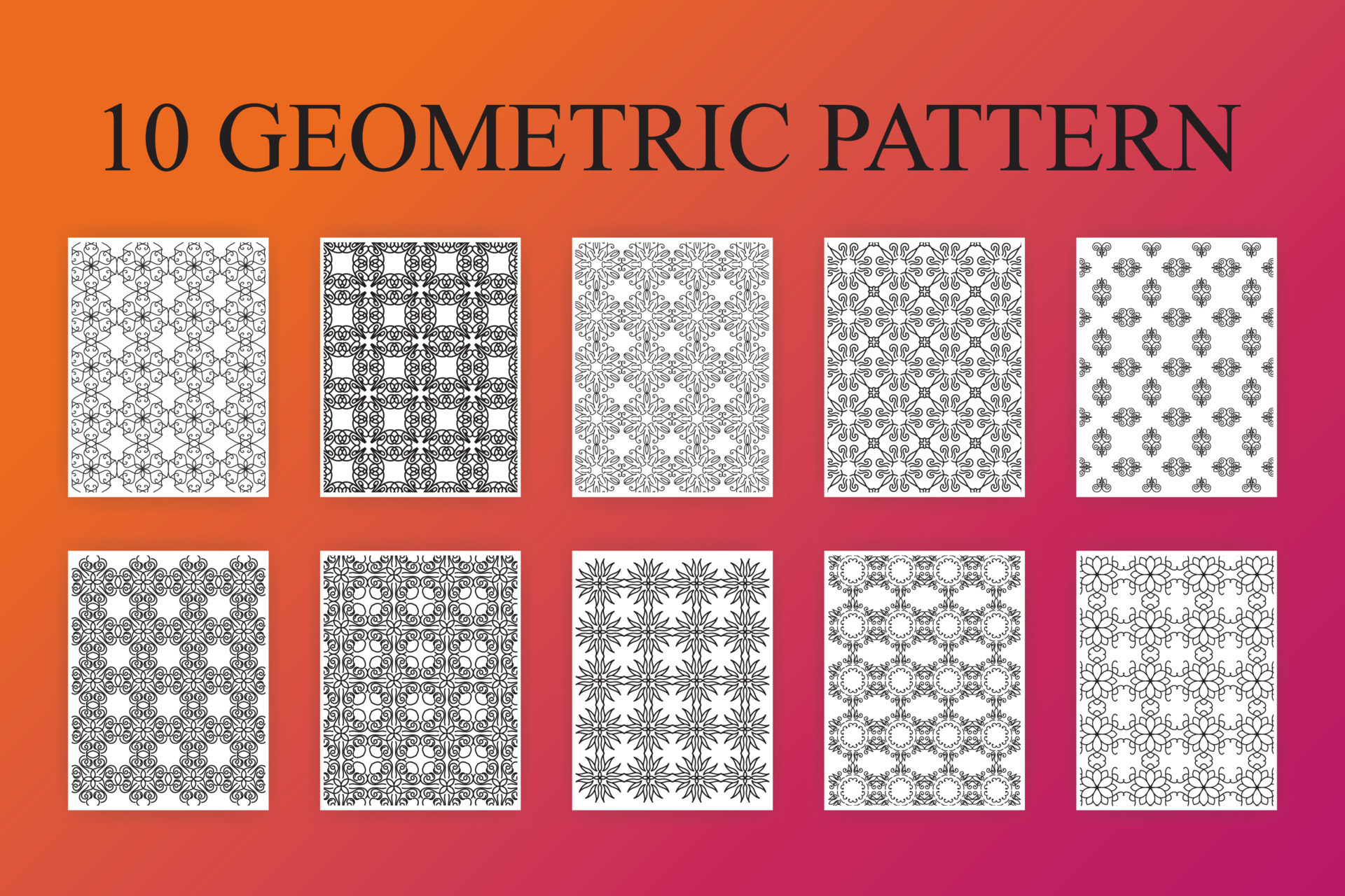 Geometric Pattern Pack 7459785 Vector Art at Vecteezy