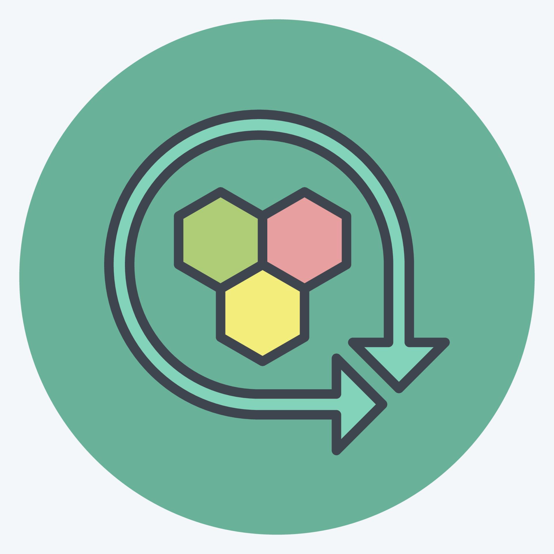 Icon Modeling Api Suitable For Data Analytics Symbol Color Mate Style Simple Design Editable