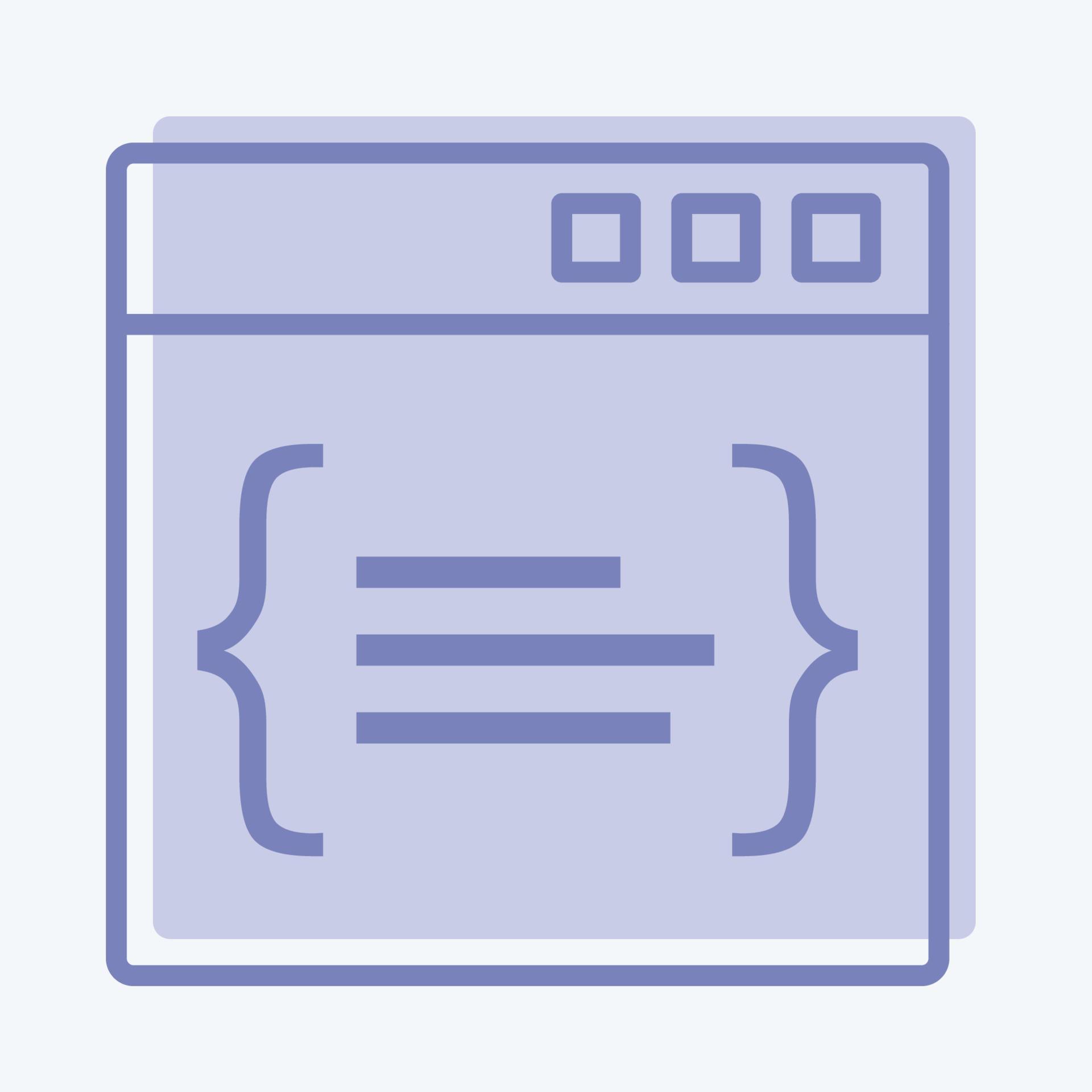 Icon Code. suitable for Programming symbol. two tone style. simple design editable. design ...