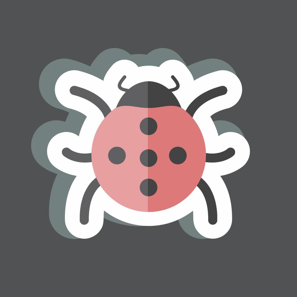 Sticker Bug. suitable for Spring symbol. simple design editable. design template vector. simple ...