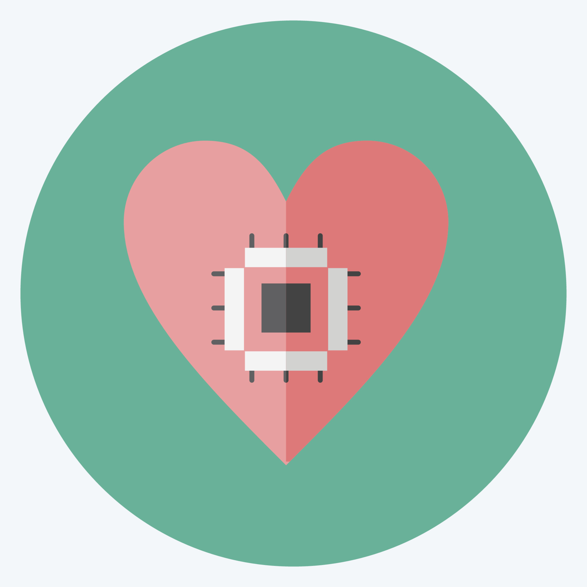 Icon Affective Computing Suitable For Data Analytics Symbol Flat