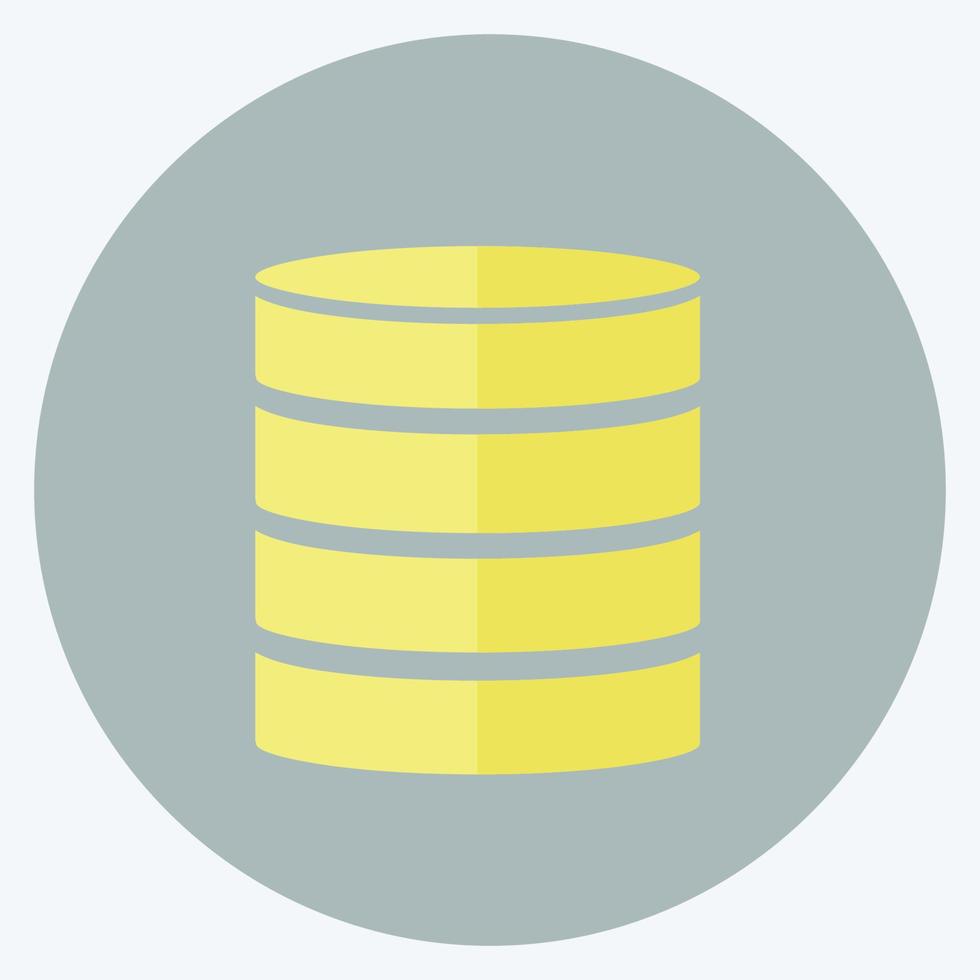 Icon Unstructured Data Suitable For Data Analytics Symbol Flat Style