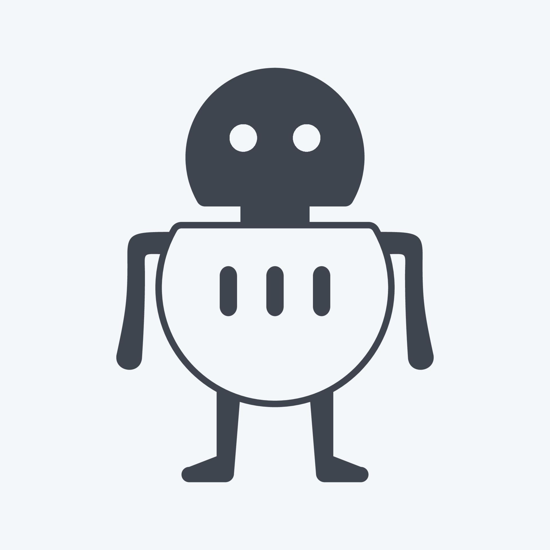 Icon Robot Suitable For Programming Symbol Glyph Style Simple Design Editable Design