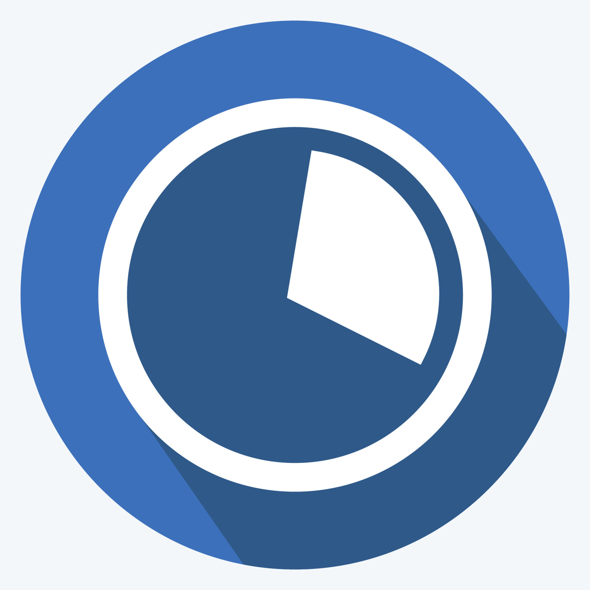 Icon Data Usage Suitable For Mobile Apps Symbol Long Shadow Style