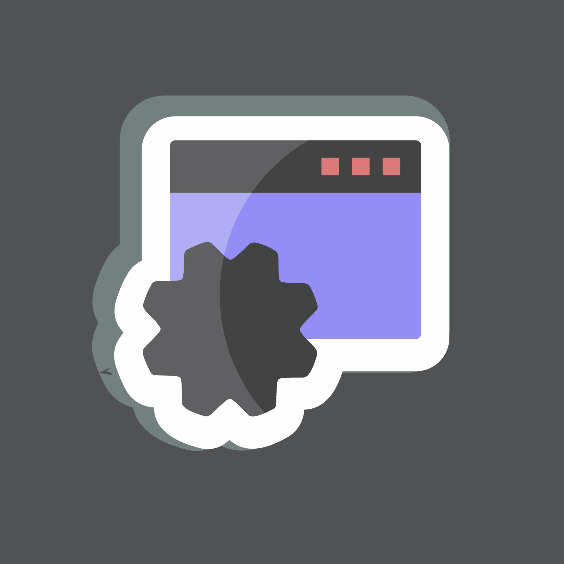 Sticker Browser Configurations. suitable for Programming symbol. simple design editable. design ...