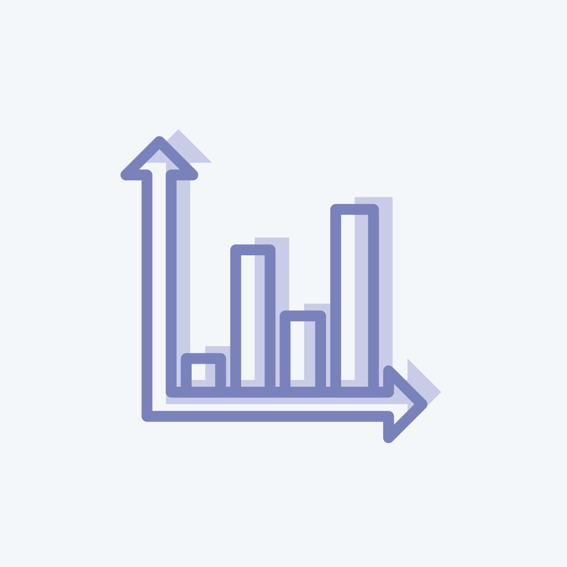 Icon Statistical Analysis Suitable For Data Analytics Symbol Two Tone Style Simple Design