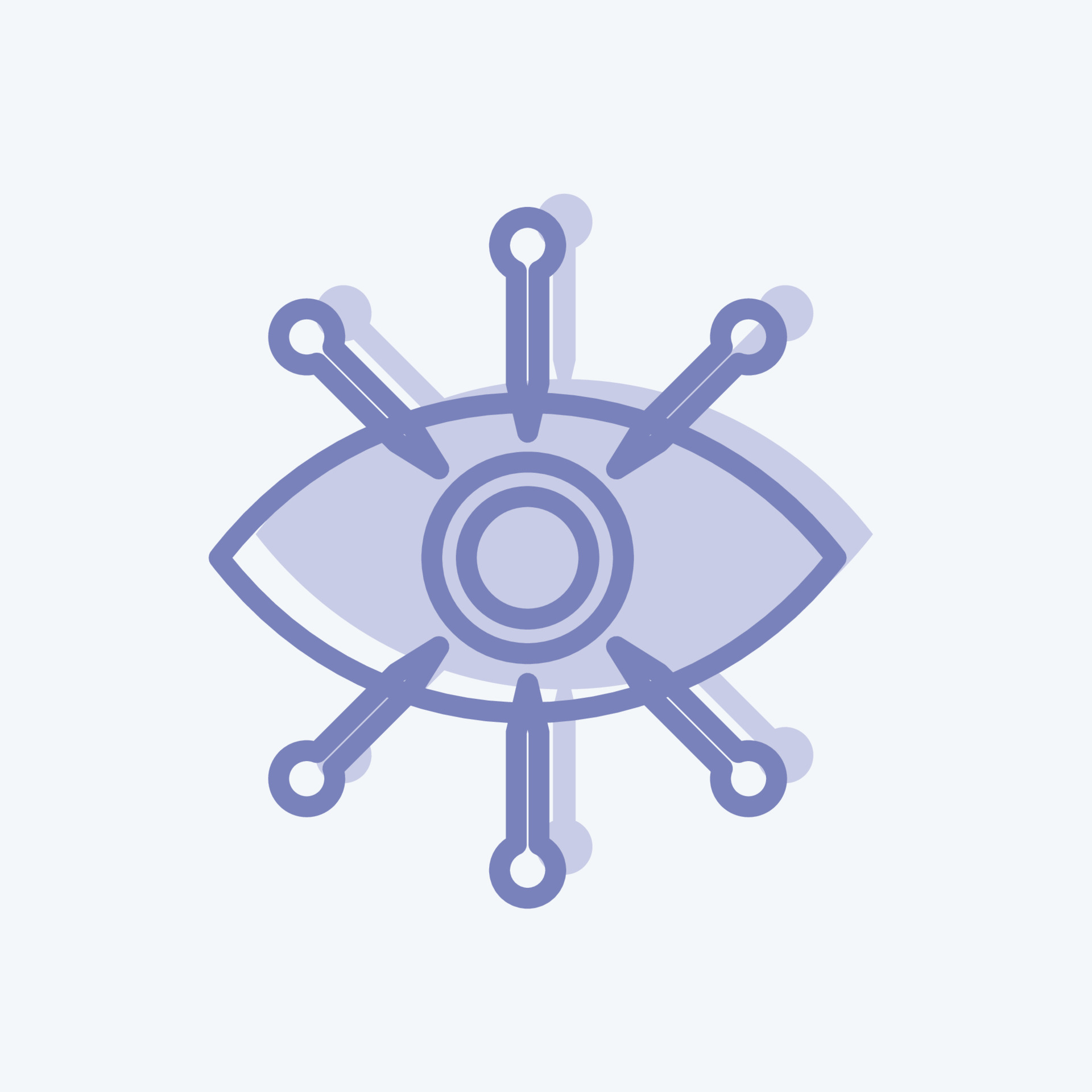 Icon Observation. suitable for data analytics symbol. two tone style. simple design editable ...