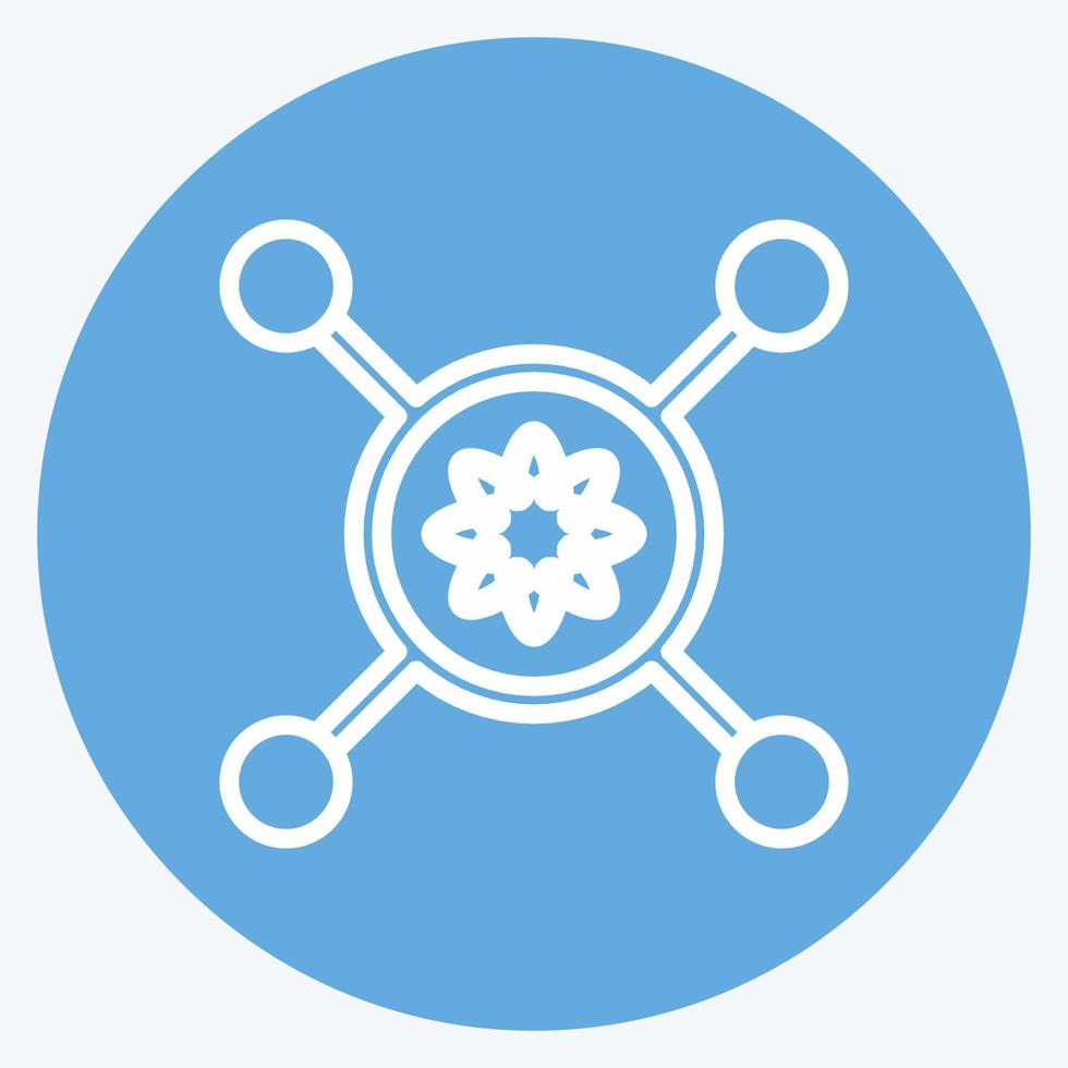 Icon Intelligent Control. suitable for data analytics symbol. blue eyes ...