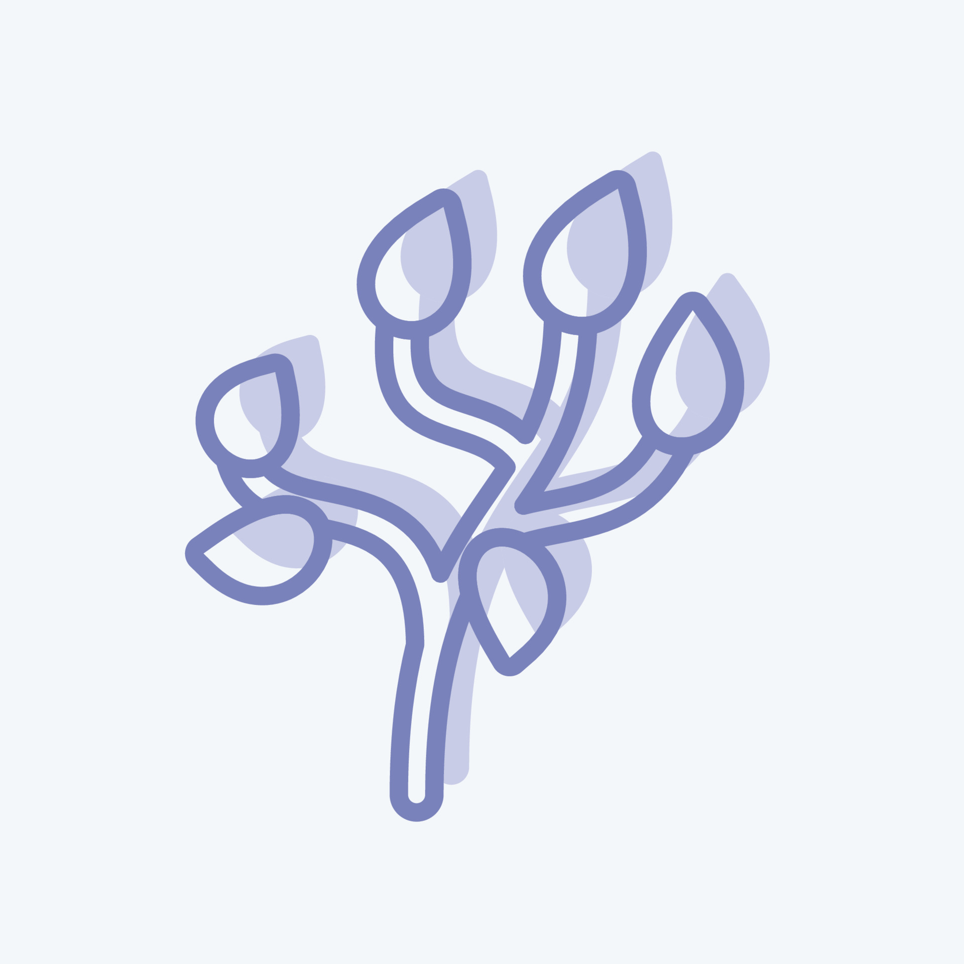 Icon Tree. suitable for Garden symbol. two tone style. simple design ...