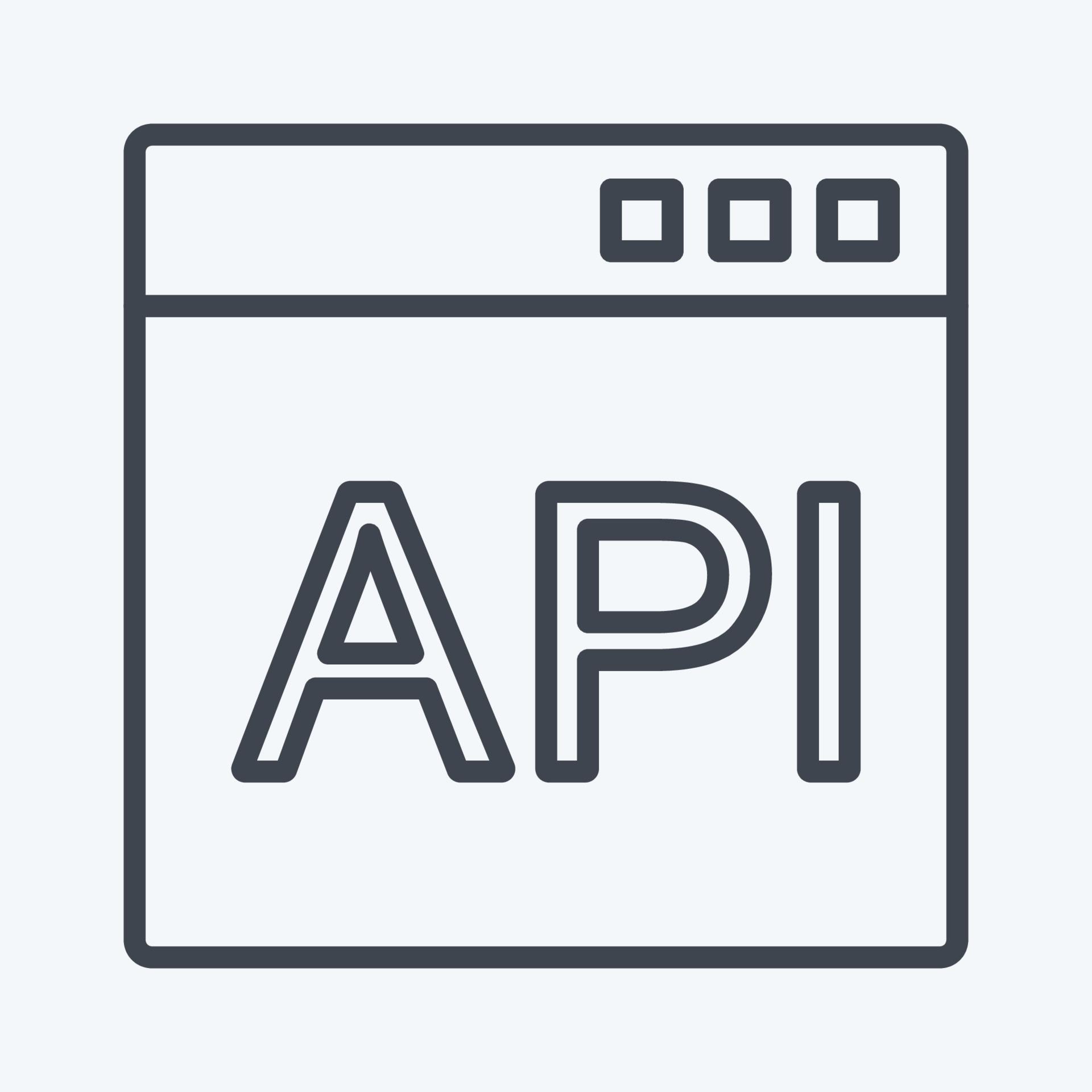 API de iconos. adecuado para el símbolo de programación. estilo de ...