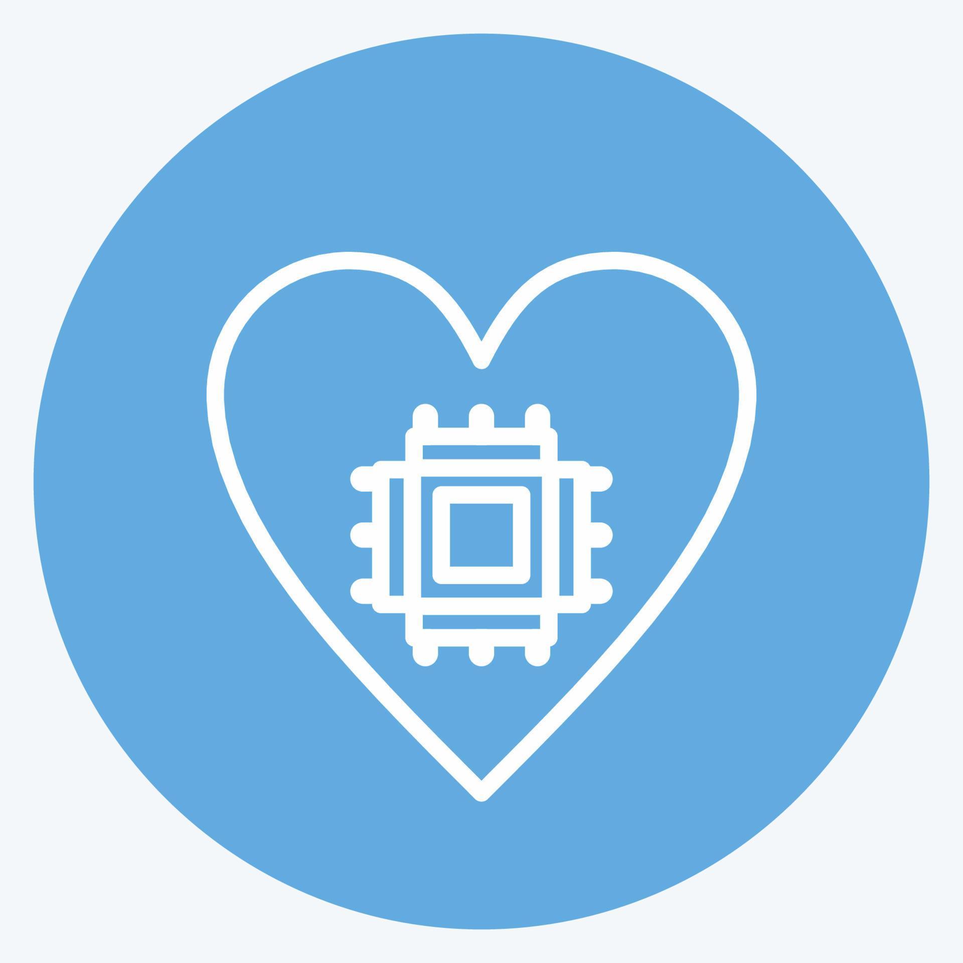 Icon Affective Computing Suitable For Data Analytics Symbol Blue Eyes Style Simple Design