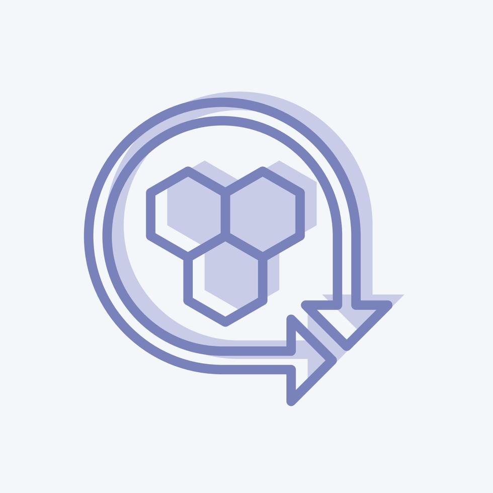 Icon Modeling Api Suitable For Data Analytics Symbol Two Tone Style