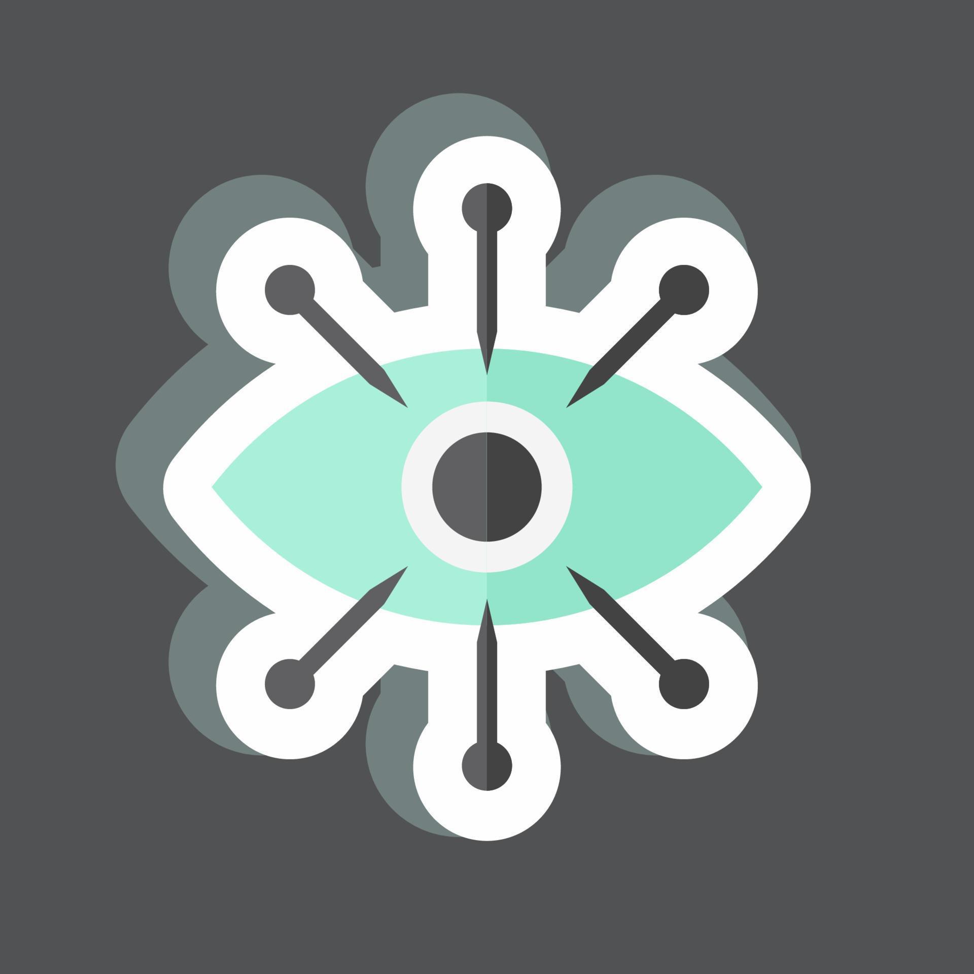 Sticker Data Visualization Suitable For Data Analytics Symbol Simple