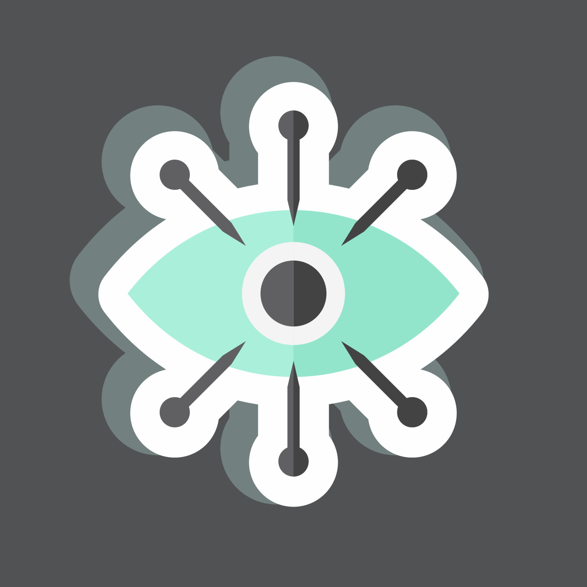 Sticker Data Visualization Suitable For Data Analytics Symbol Simple