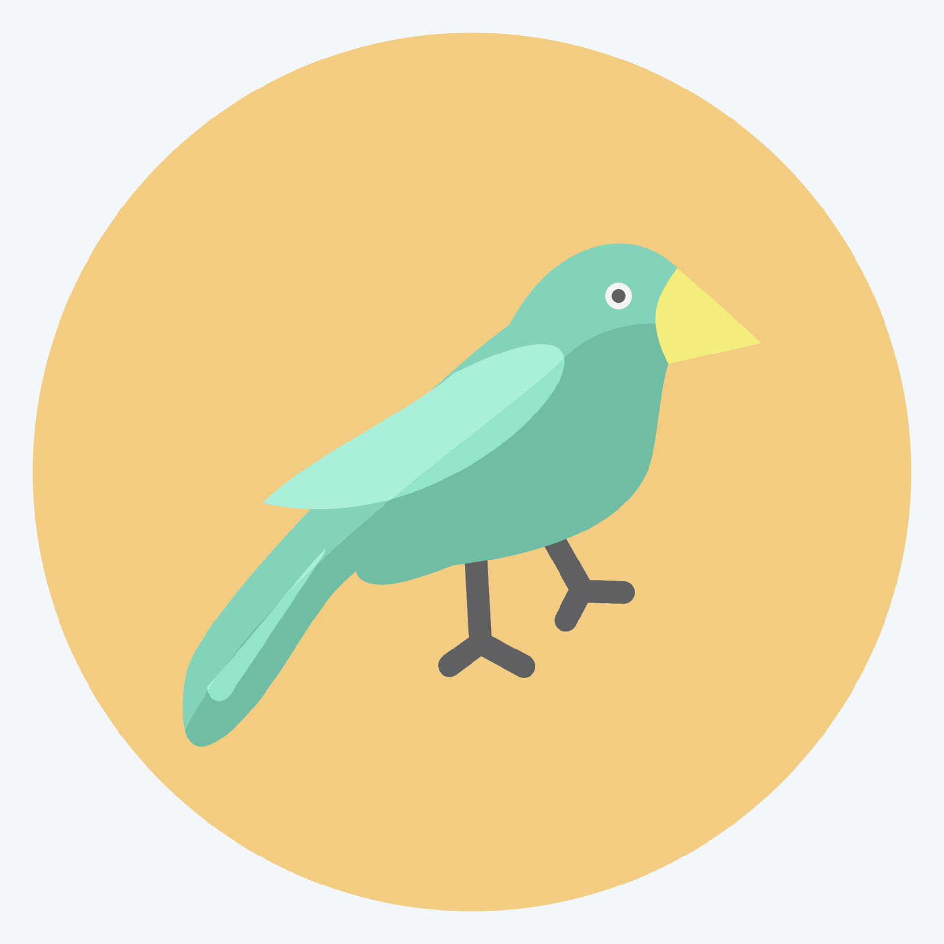 Icon Bird. suitable for Spring symbol. flat style. simple design ...