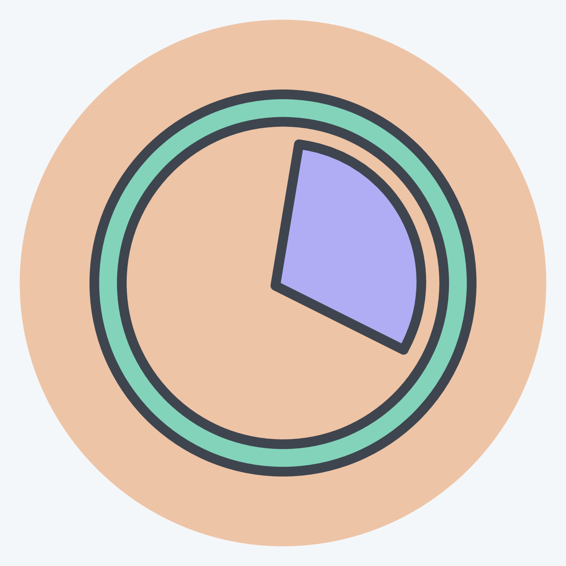 Icon Data Usage Suitable For Mobile Apps Symbol Color Mate Style