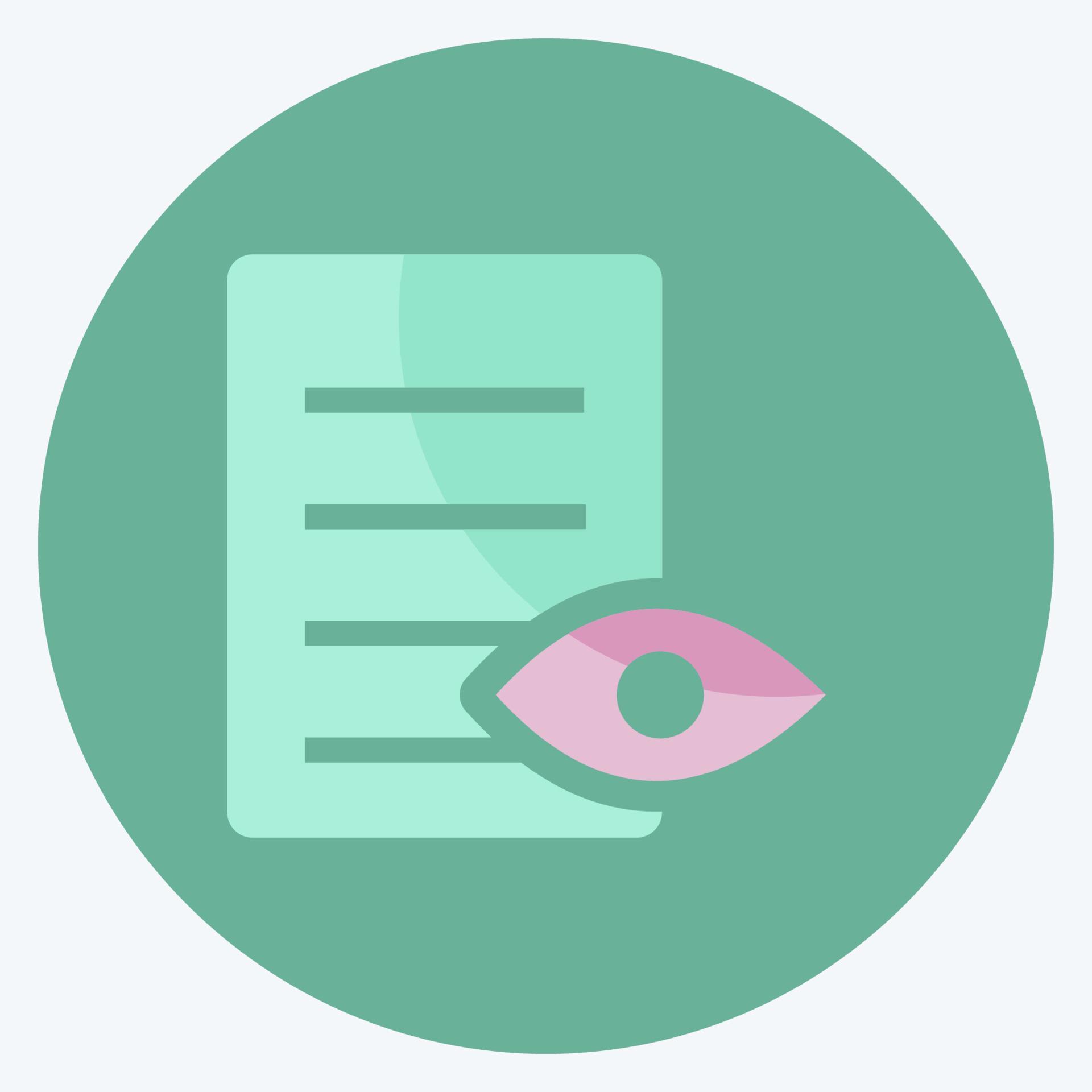 Icon View Document Suitable For User Interface Symbol Flat Style Simple Design Editable