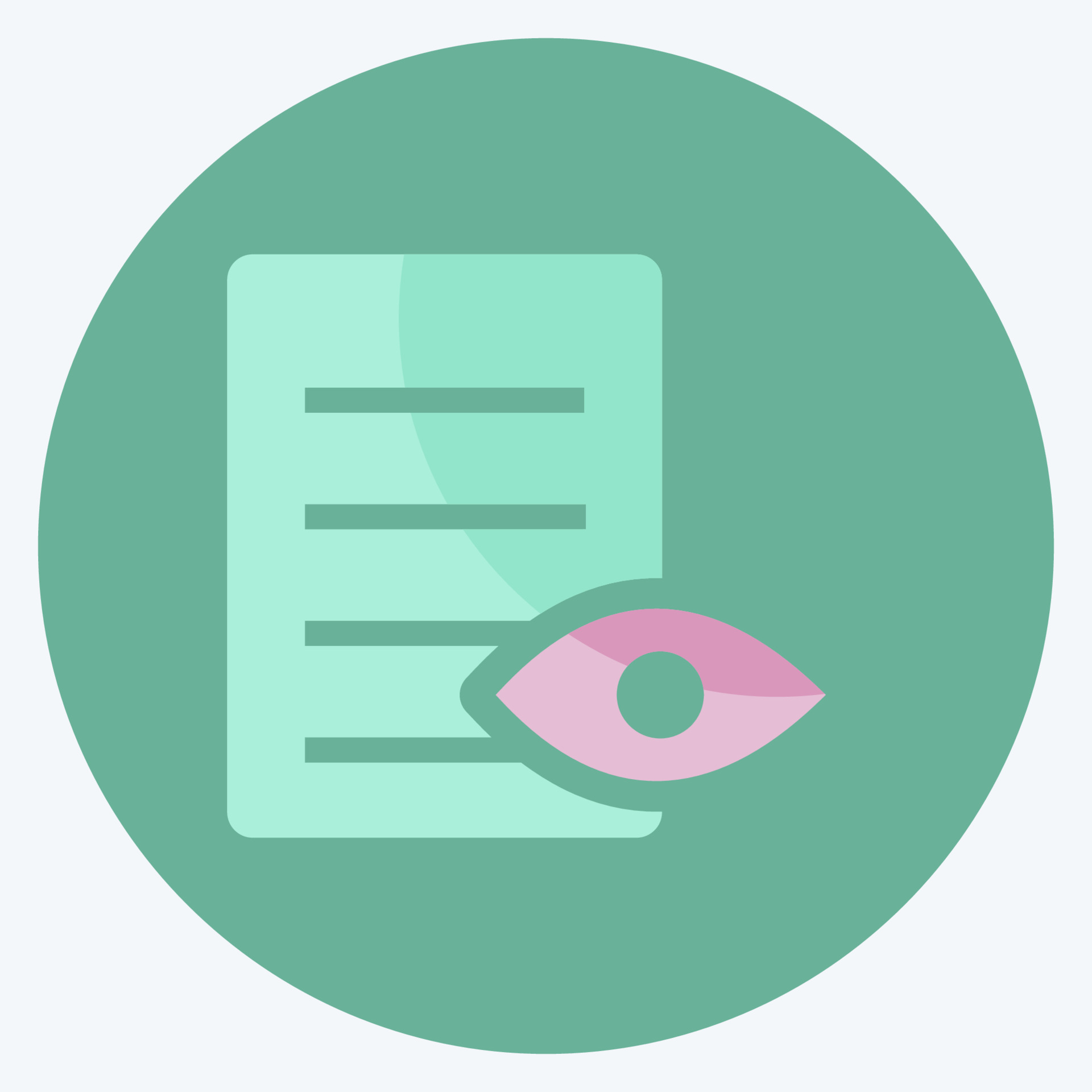 Icon View Document Suitable For User Interface Symbol Flat Style Simple Design Editable