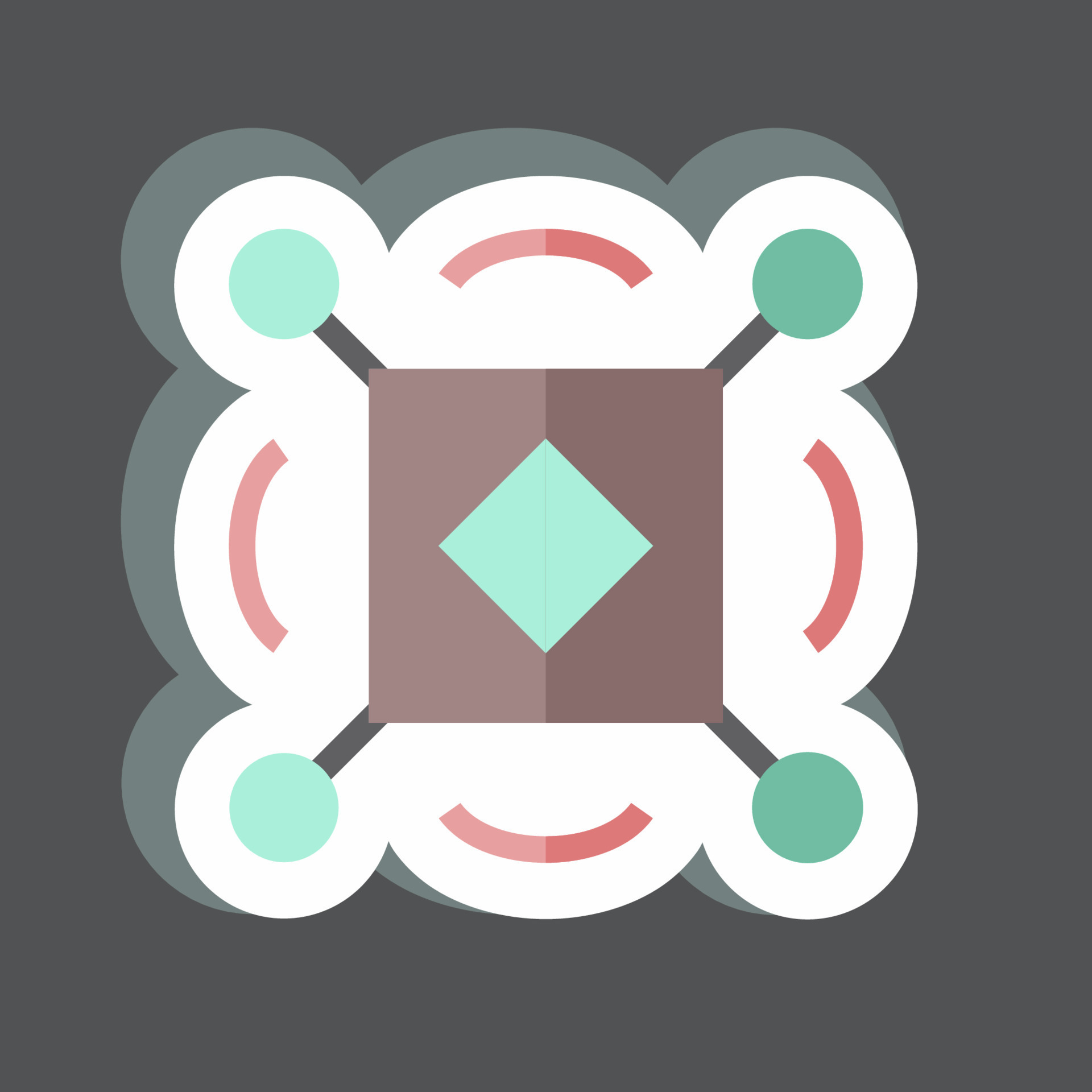 Sticker Sensors Suitable For Data Analytics Symbol Simple Design