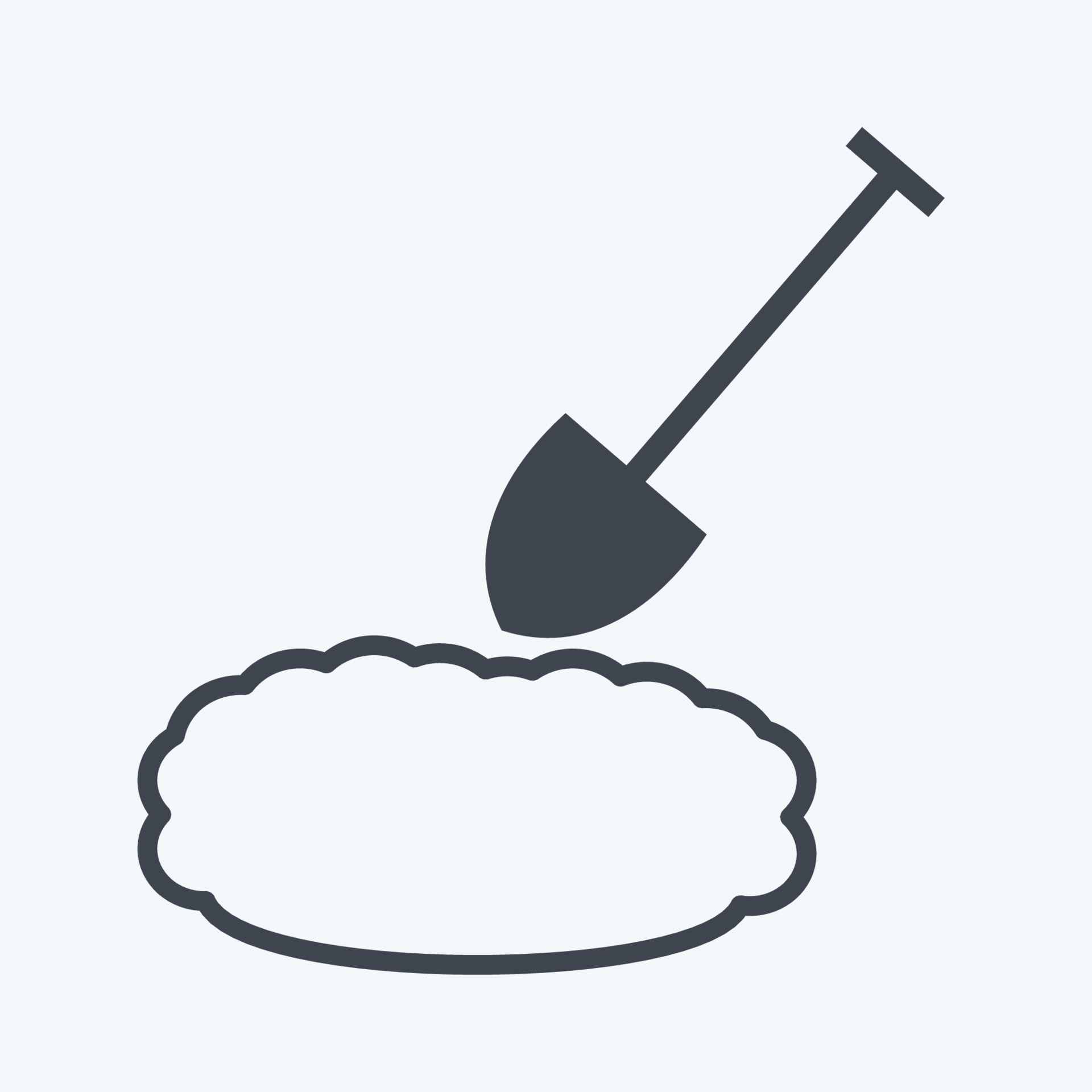 Icon Gardening. suitable for garden symbol. glyph style. simple design ...