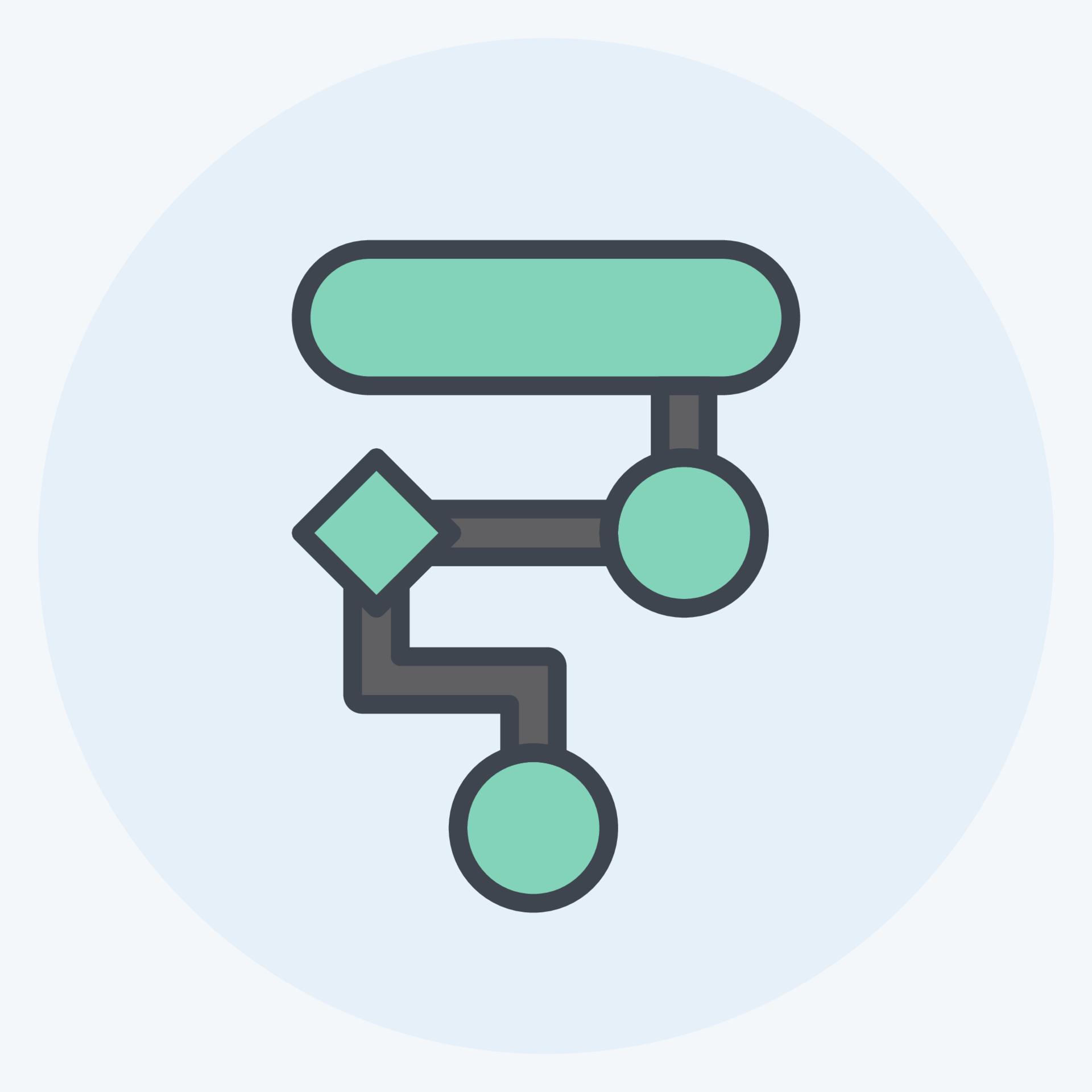 Icon Design Algorithm Suitable For Data Analytics Symbol Color Mate Style Simple Design