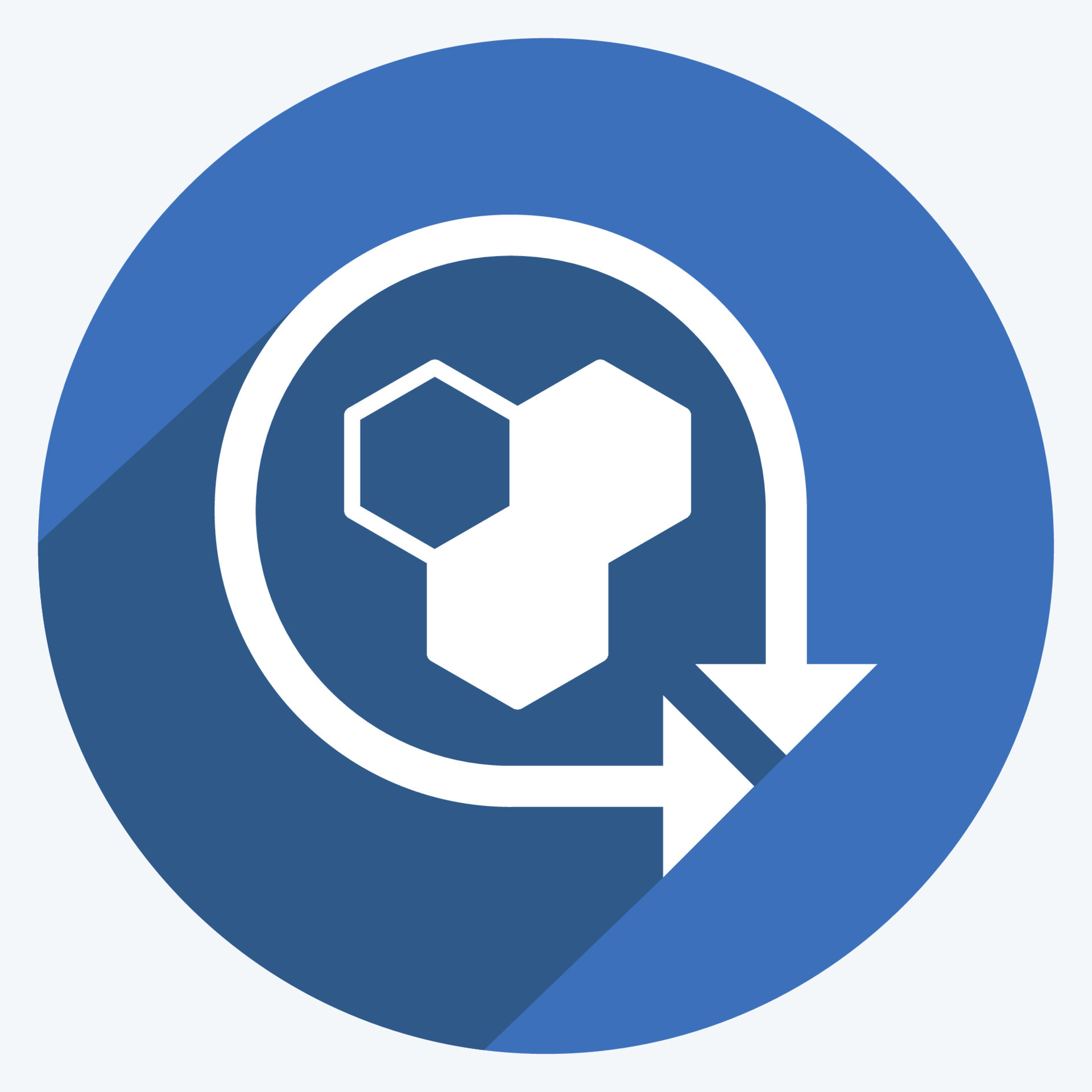 Icon Modeling Api Suitable For Data Analytics Symbol Long Shadow Style Simple Design Editable