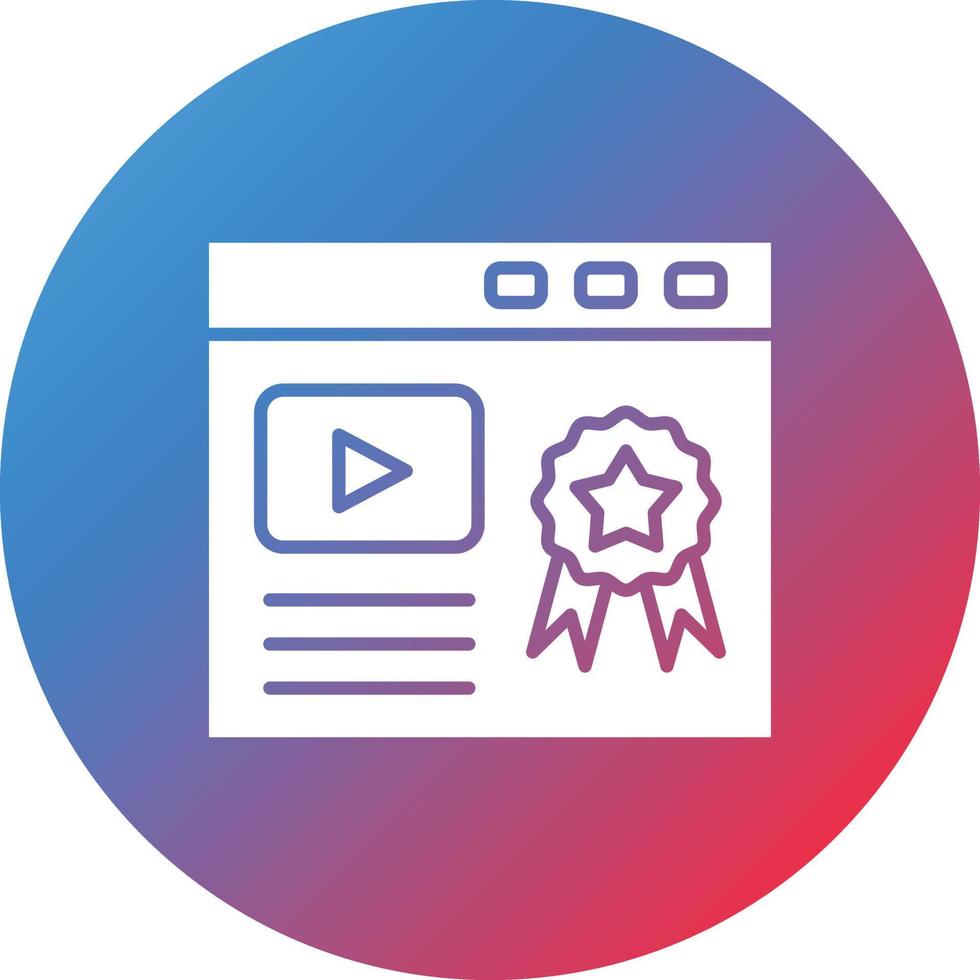 Browser Glyph Circle Gradient Background Icon 7475104 Vector Art at ...