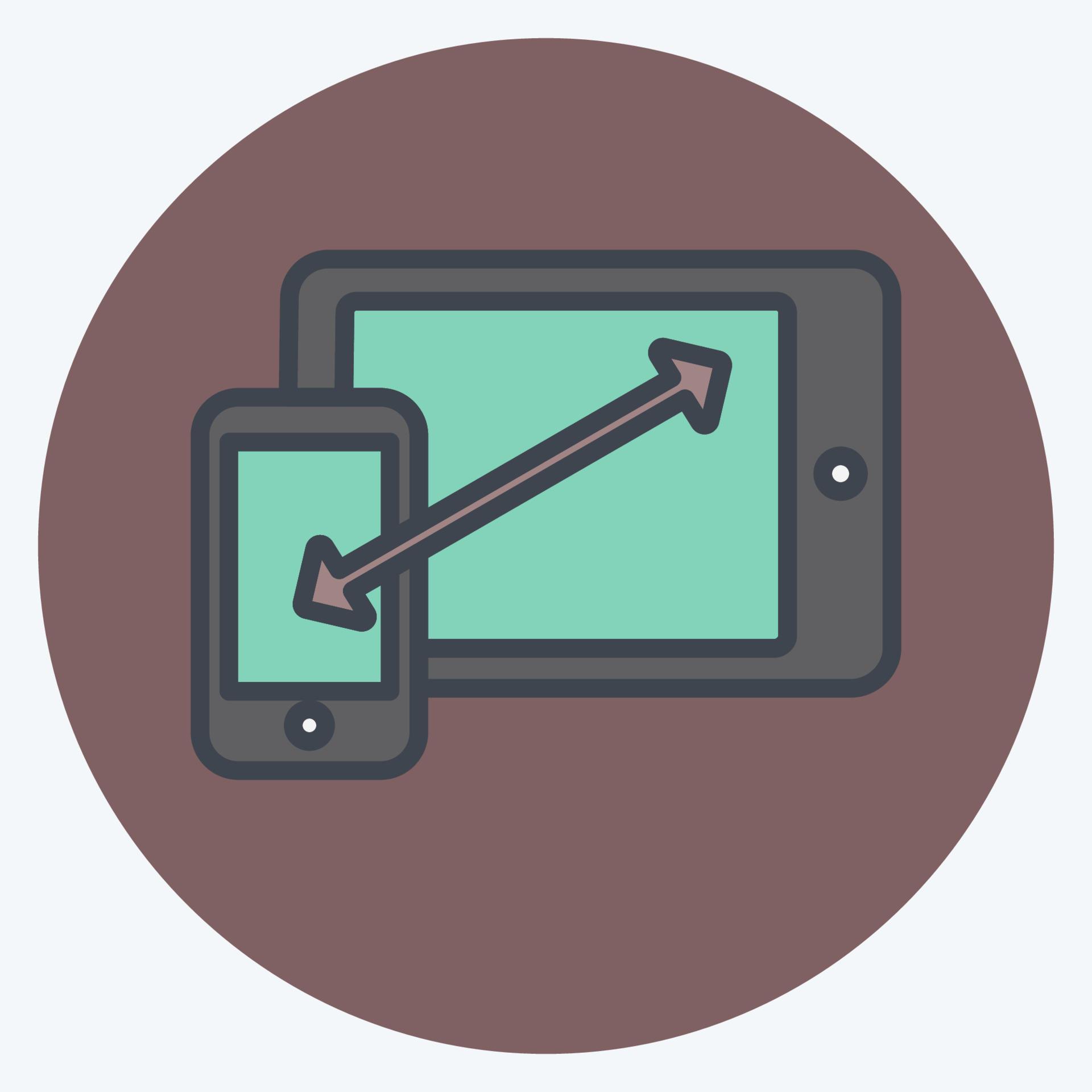 Icon Responsiveness. suitable for Programming symbol. color mate style. simple design editable ...