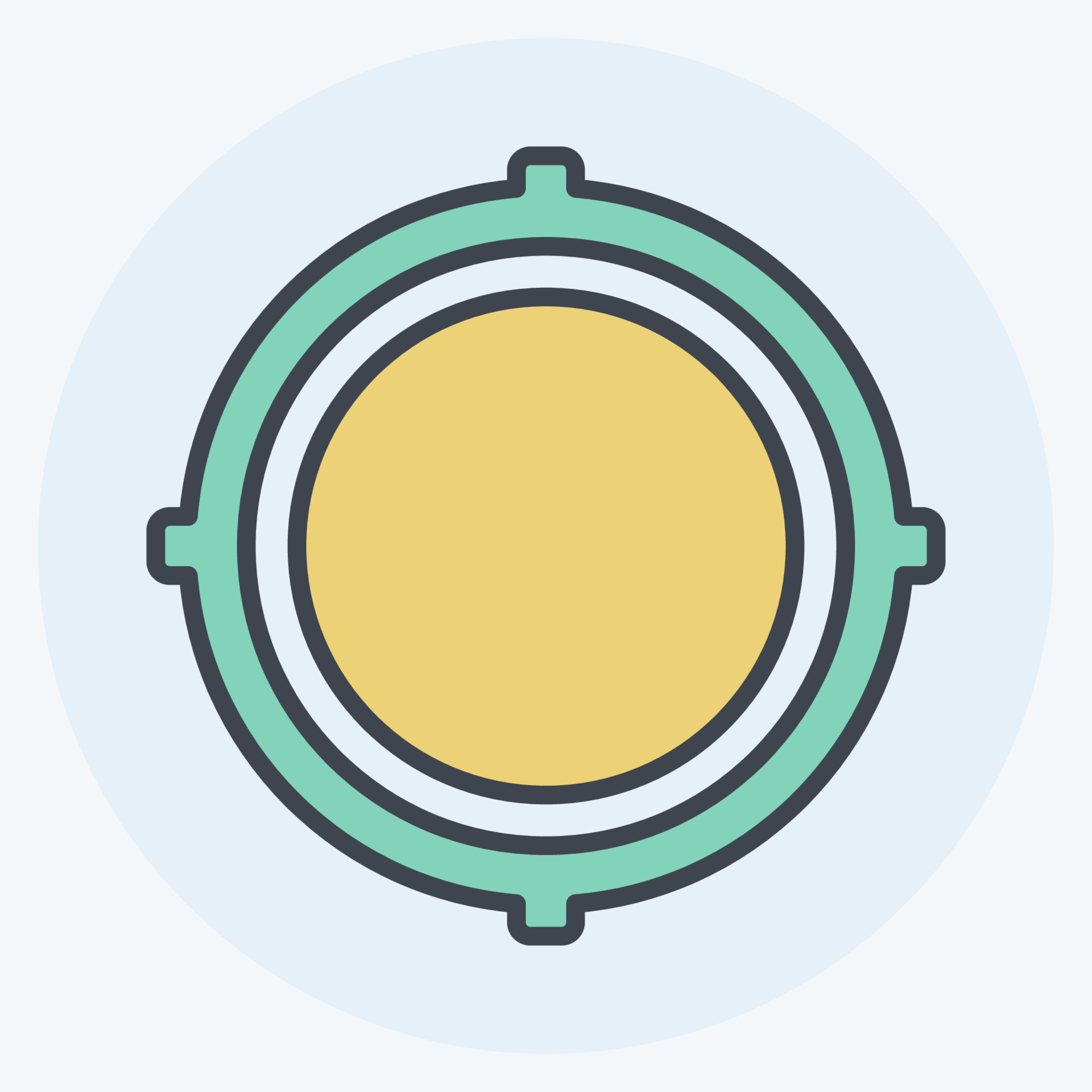 Icon Location Access Suitable For Mobile Apps Symbol Color Mate Style