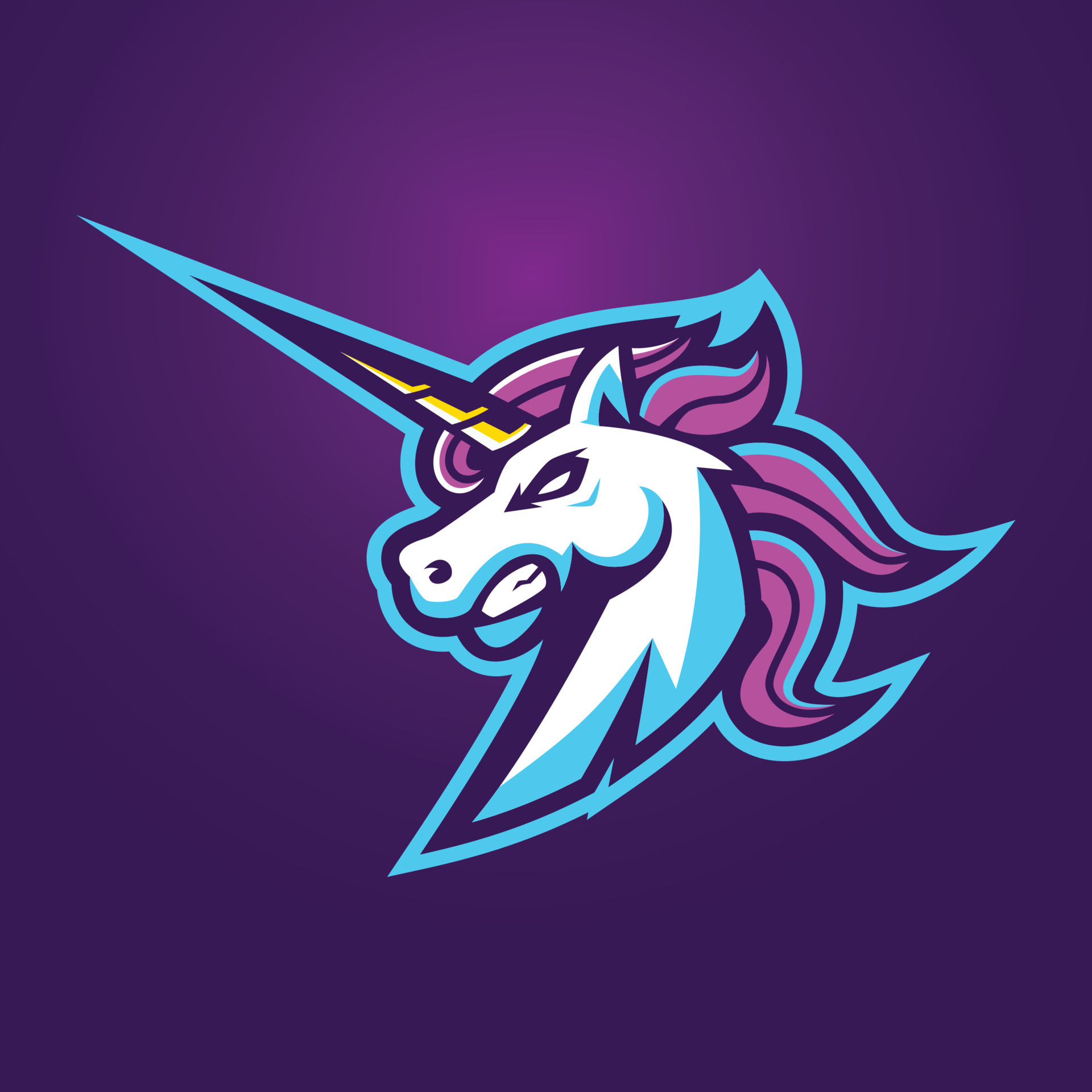 Unicorn Mascot Logo Templates 7475520 Vector Art at Vecteezy