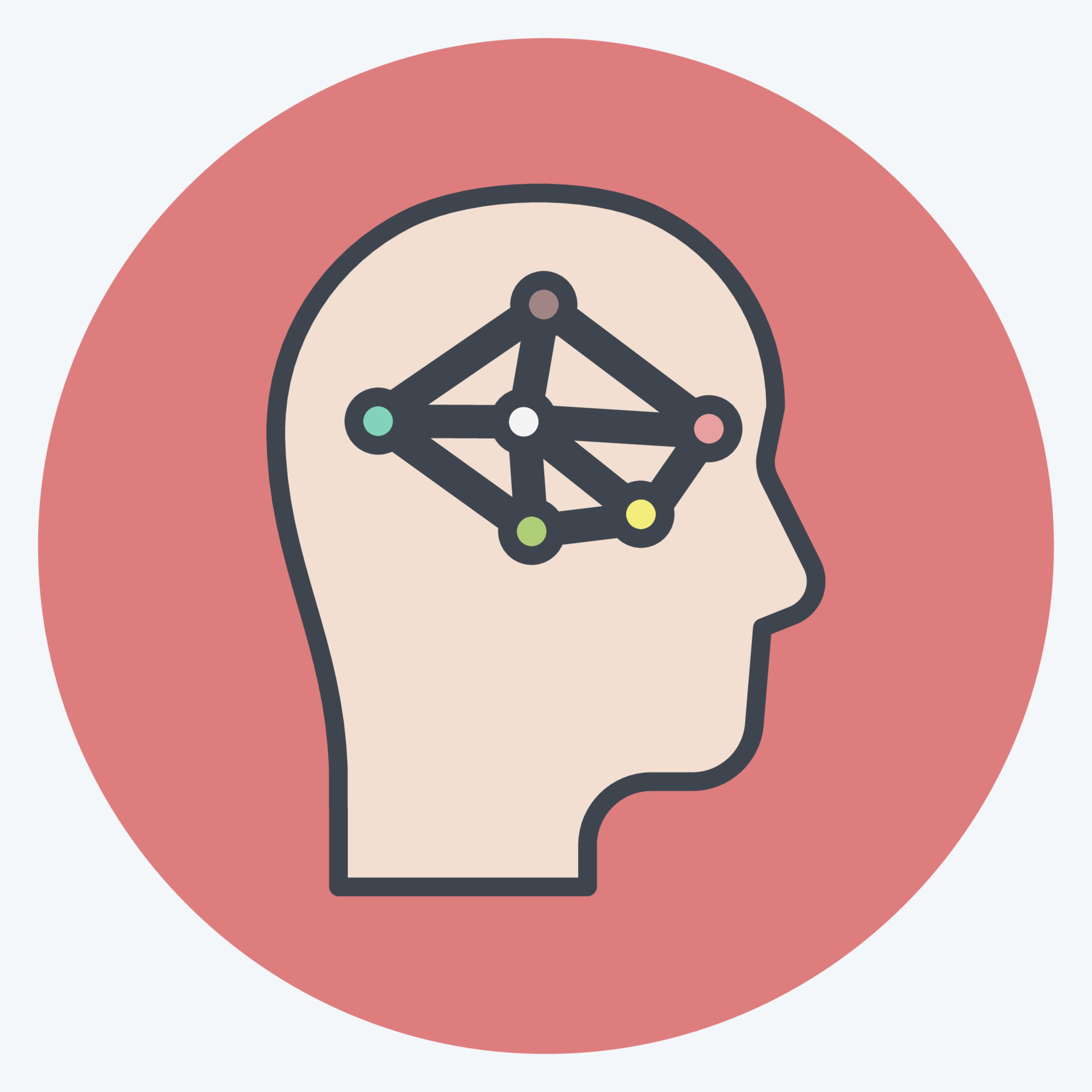 Icon Logic Suitable For Programming Symbol Color Mate Style Simple