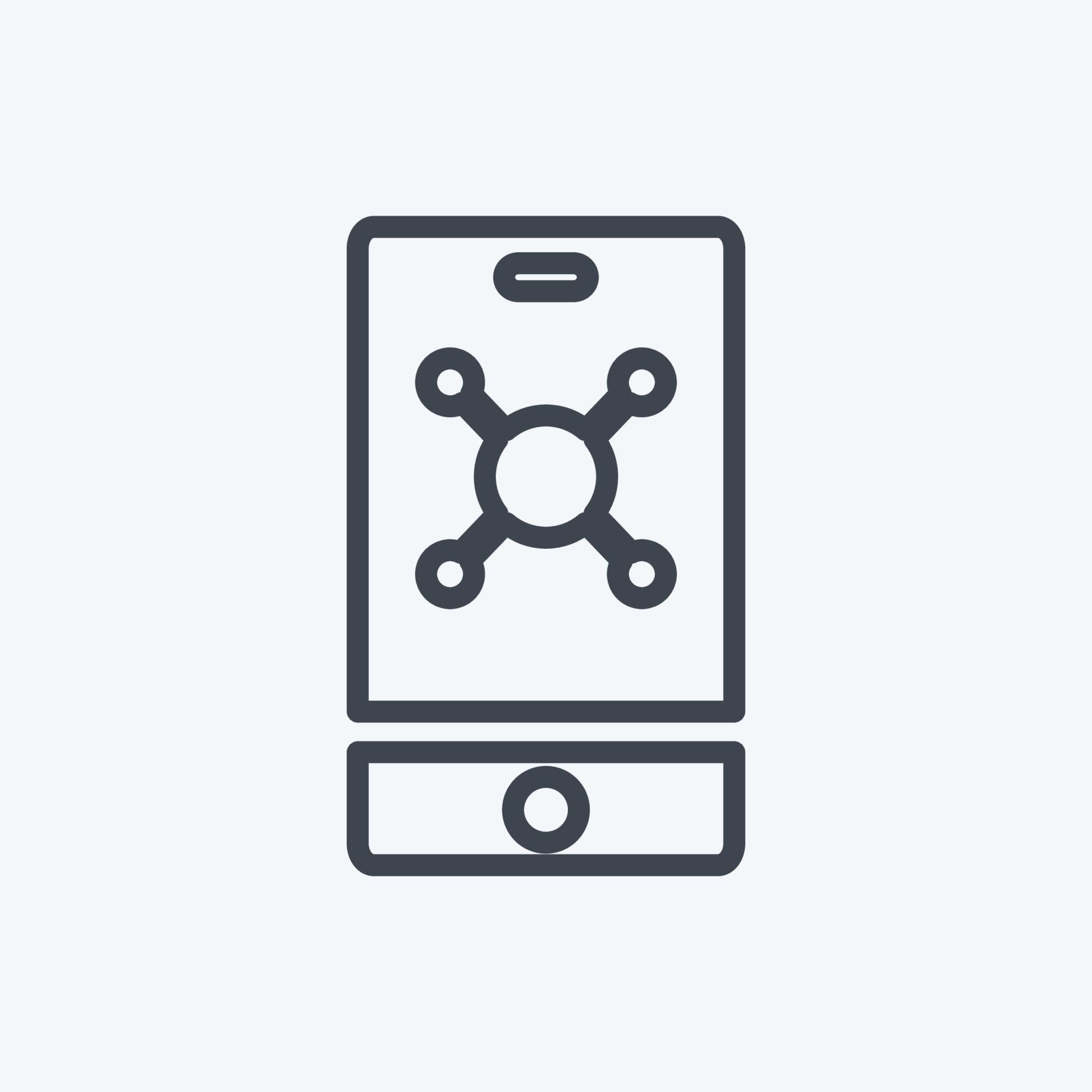 Icon Mobile Marketing. suitable for Education symbol. line style ...